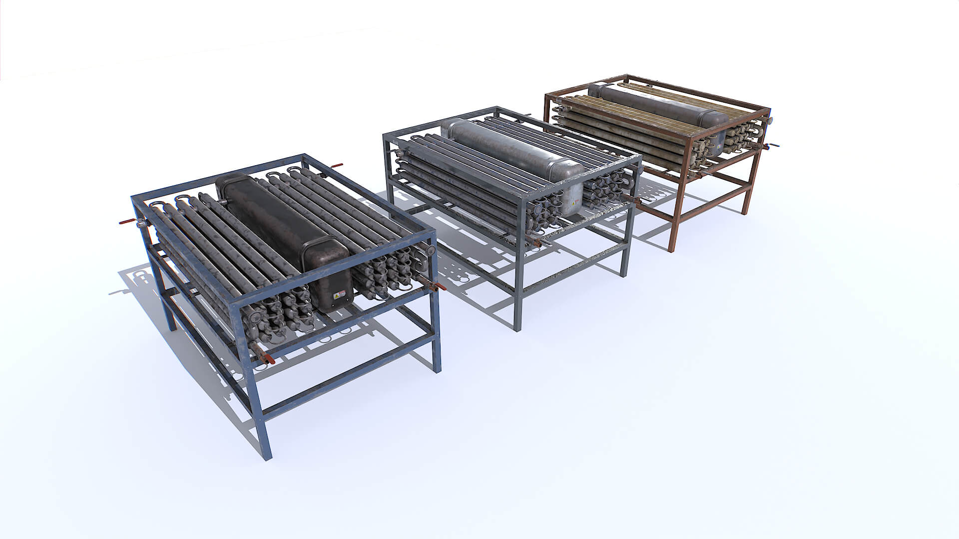 Industrial Machine Set - 3D Model by 32cm