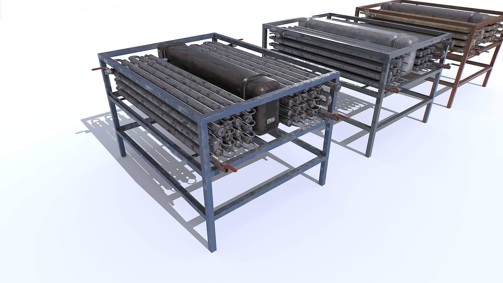 Industrial Machine Set - 3D Model by 32cm