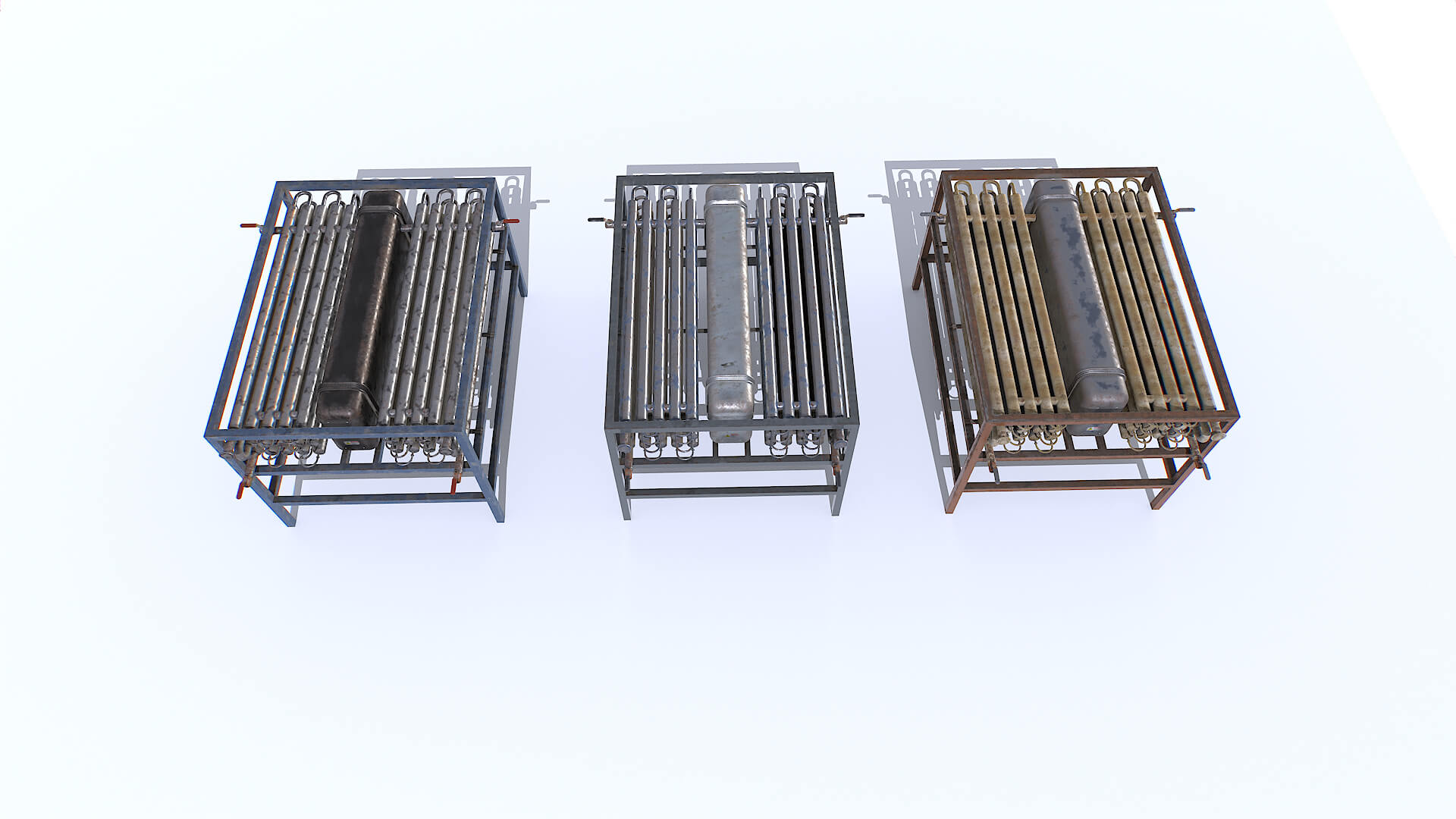 Industrial Machine Set - 3D Model by 32cm