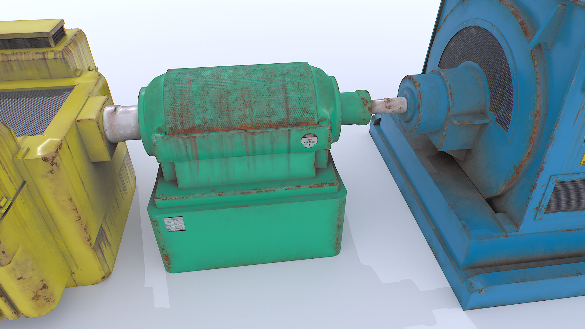 Industrial Machines - 3D Model by 32cm