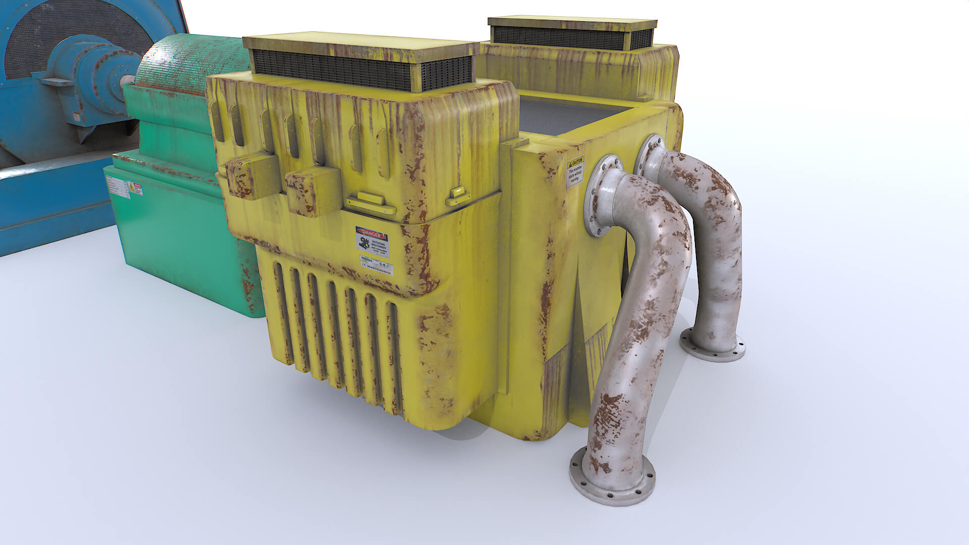 Industrial Machines - 3D Model by 32cm