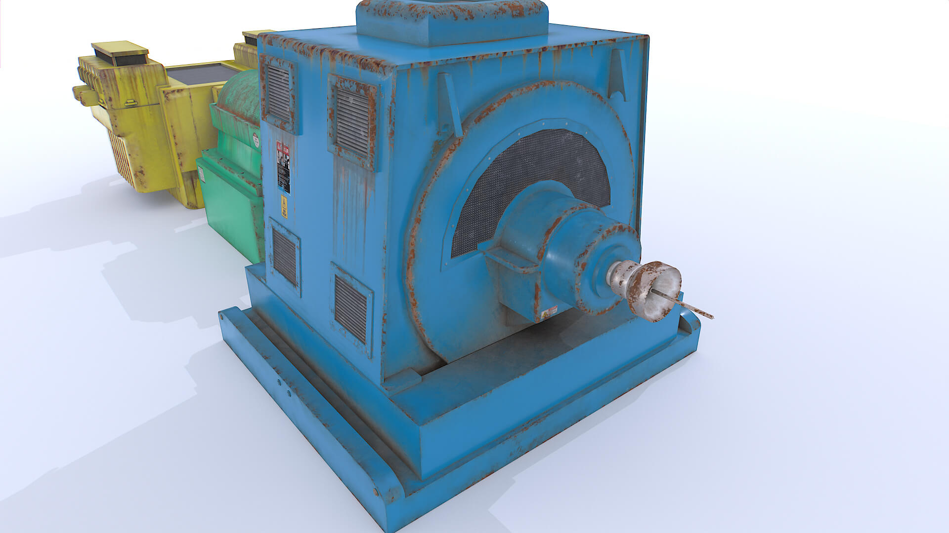 Industrial Machines - 3D Model by 32cm