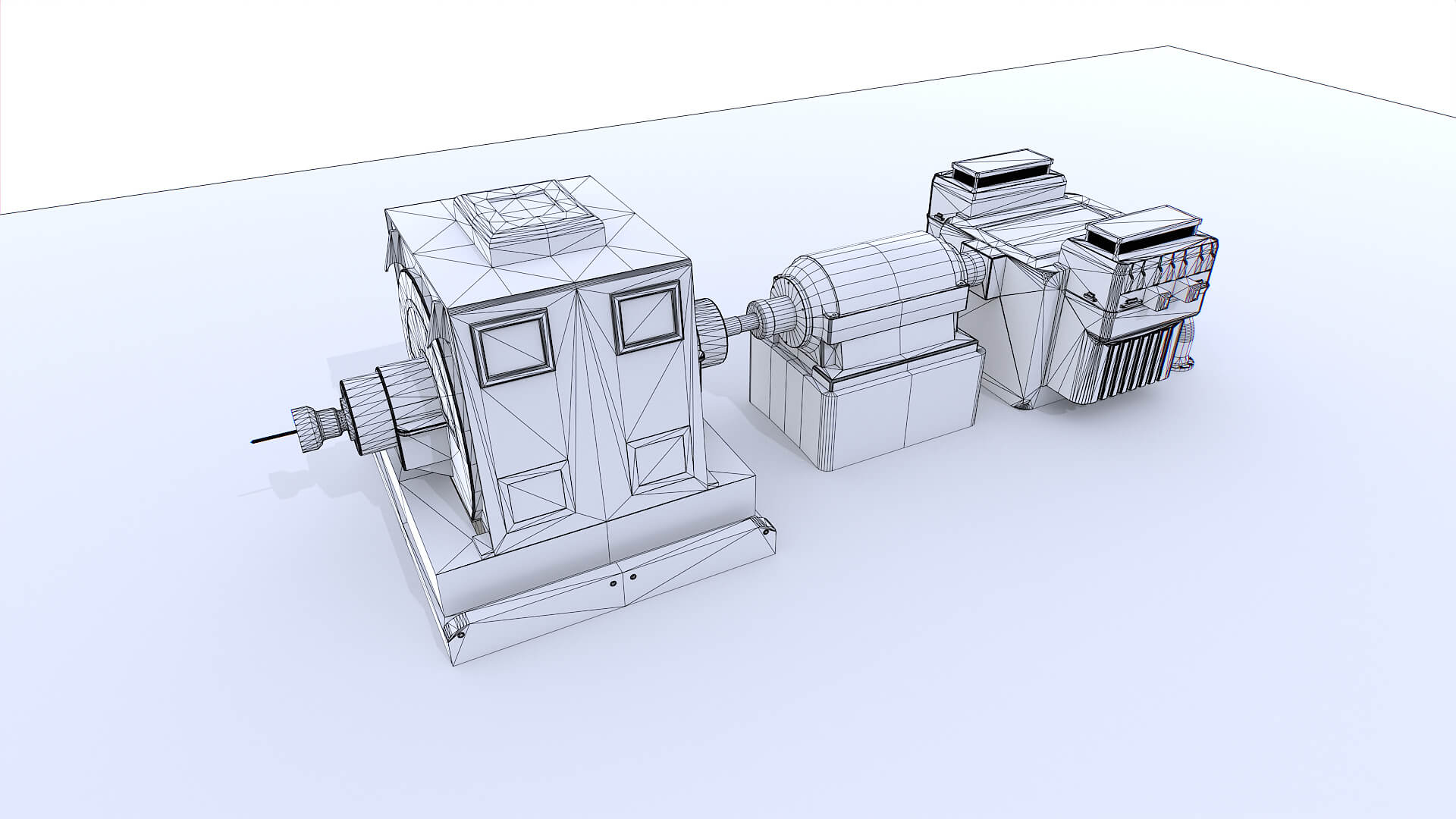 Industrial Machines - 3D Model by 32cm