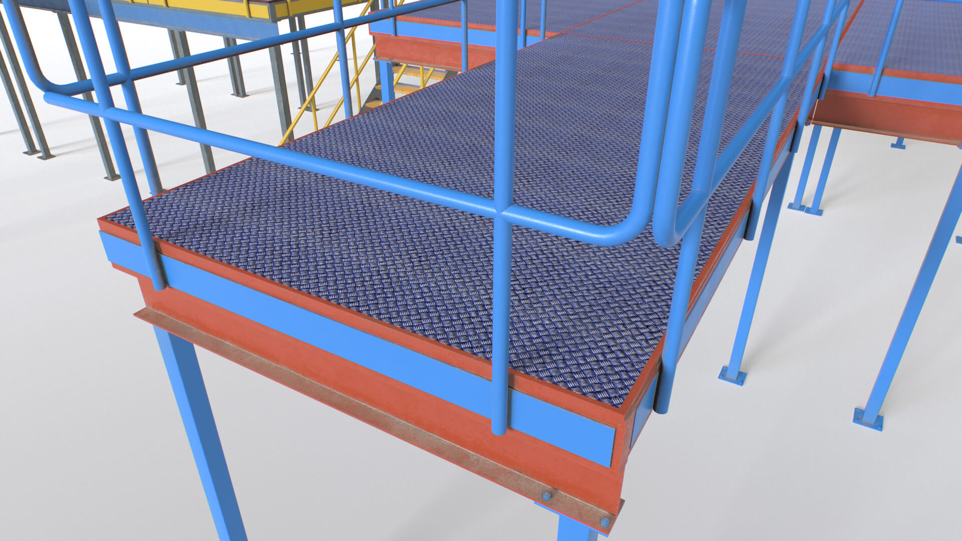 Industrial Platform Modular - 3D Model by 32cm