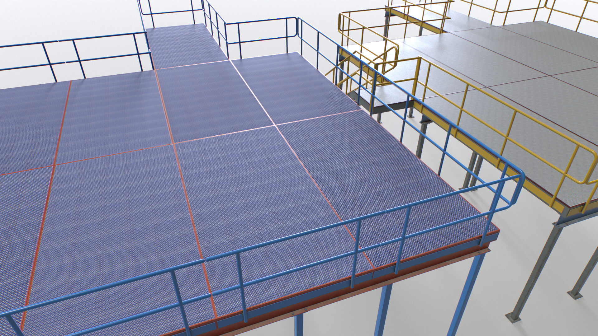 Industrial Platform Modular - 3D Model by 32cm