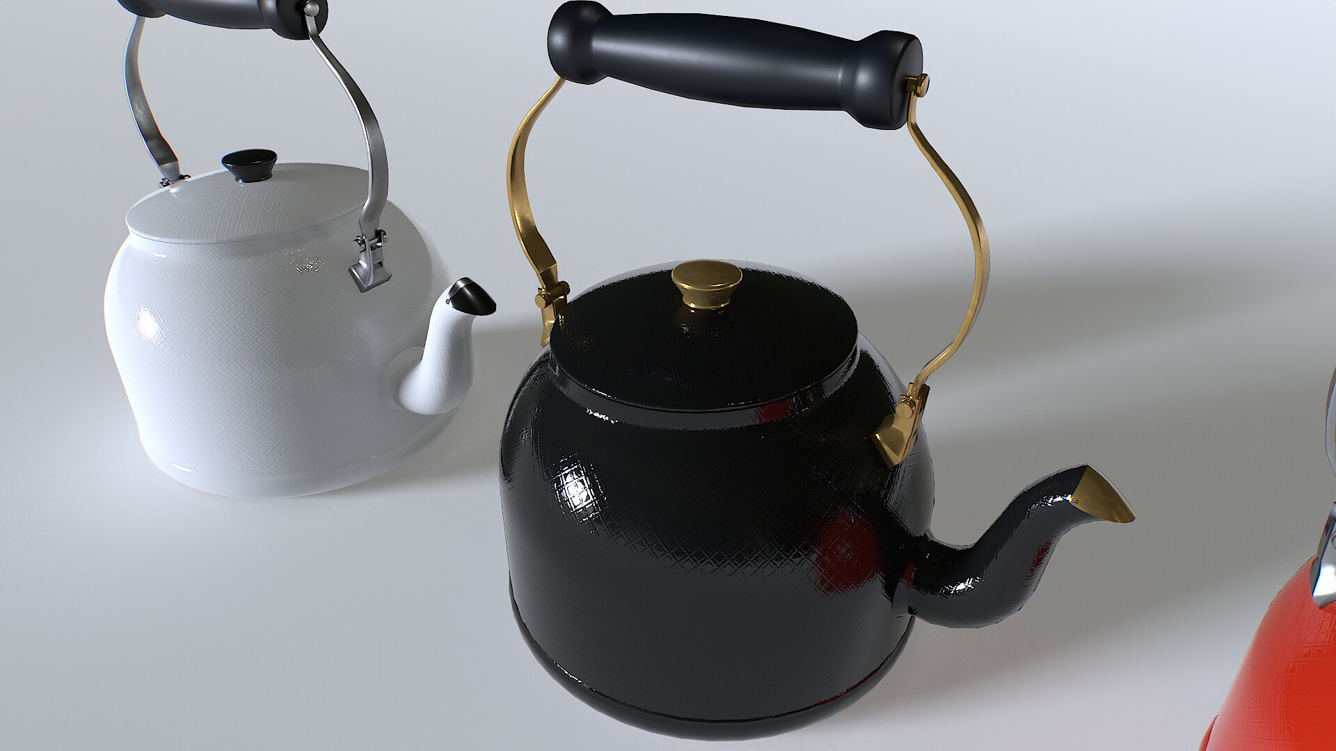 Kettle Teapot Pack 1 - 3D Model by 32cm