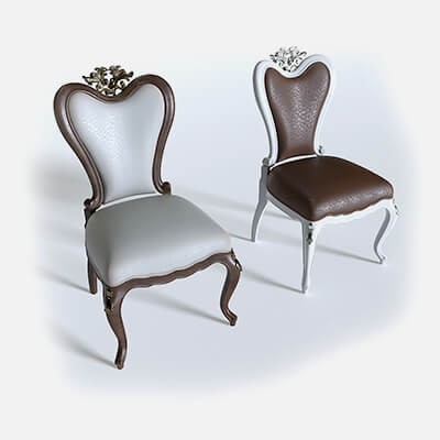 Luxury Chair Pack 1 - 3D Model by 32cm