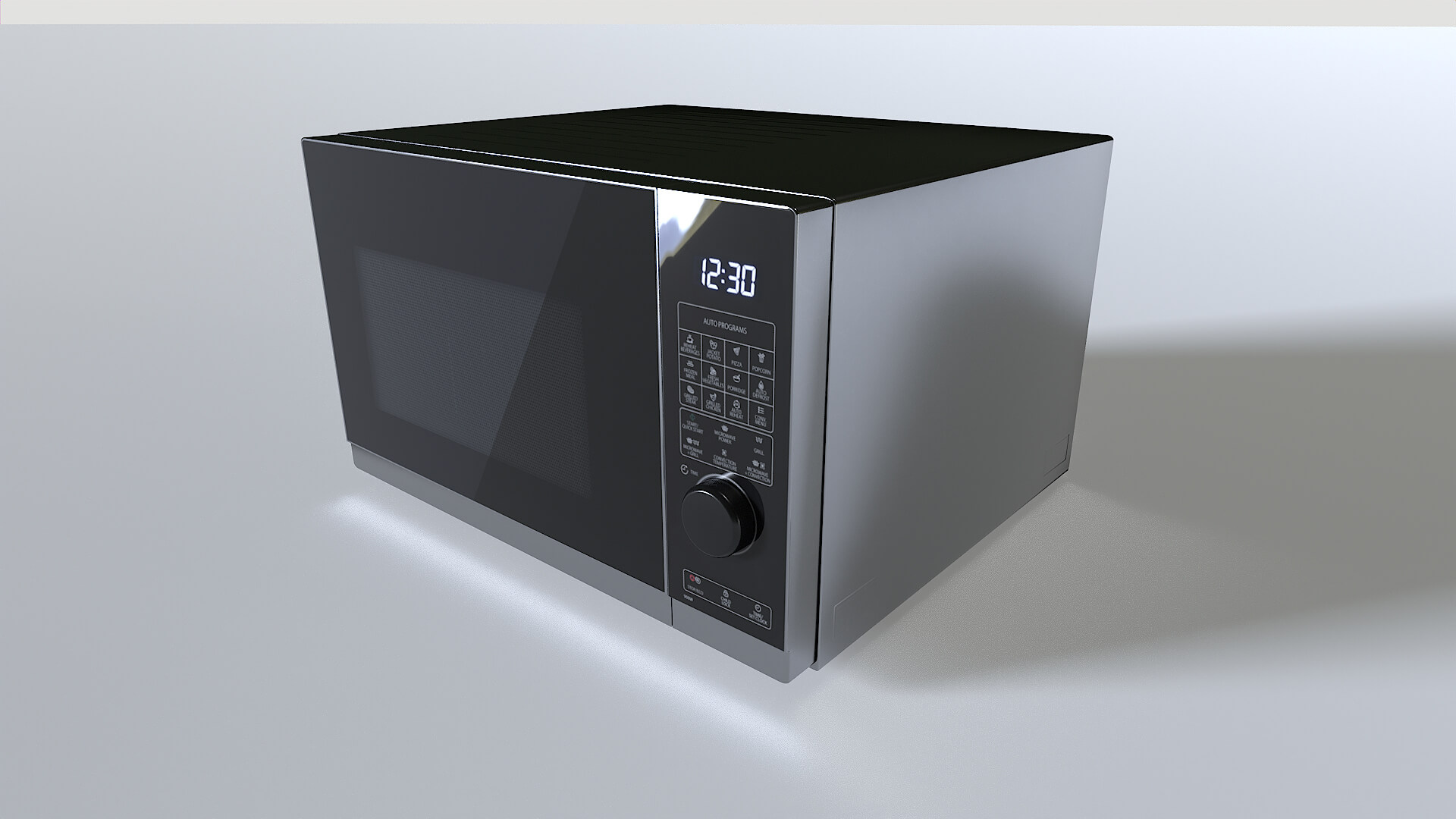 Microwave Oven 1 - 3D Model by 32cm