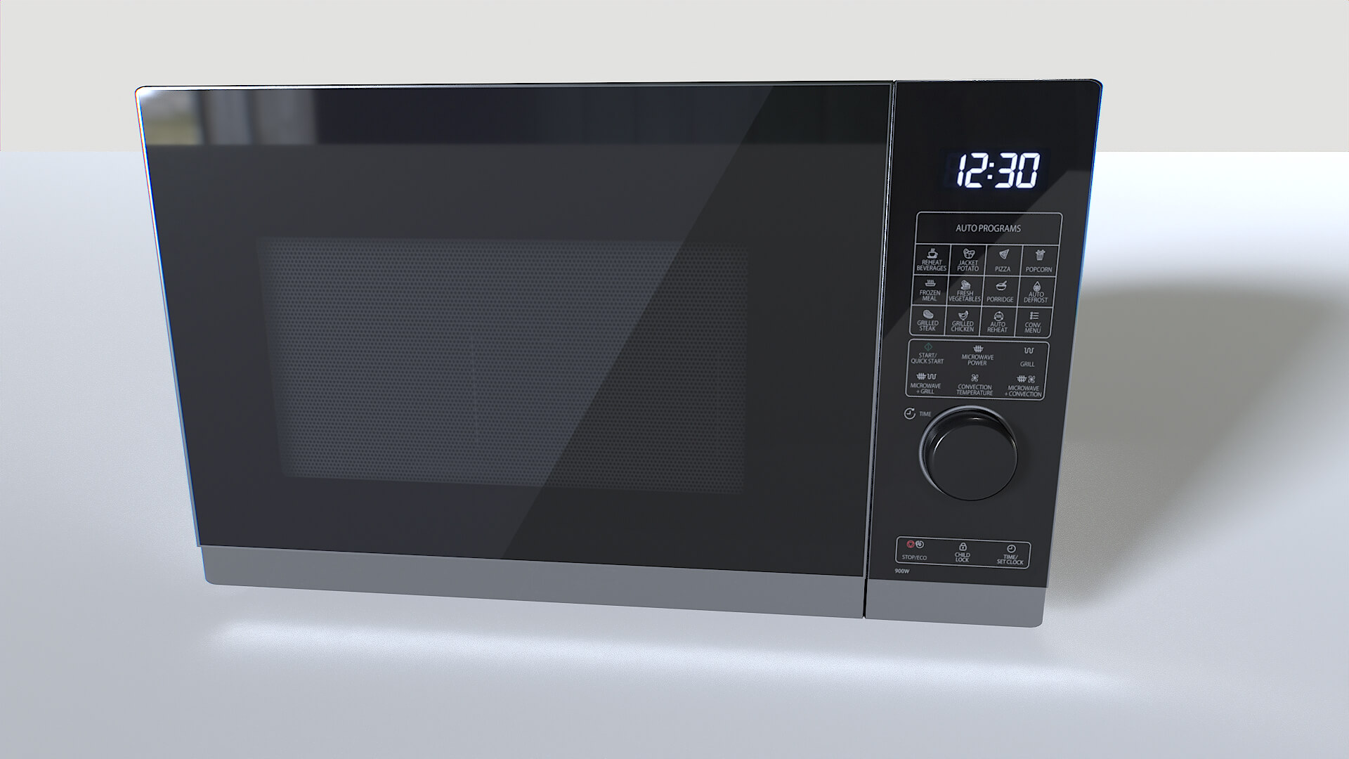 Microwave Oven 1 - 3D Model by 32cm