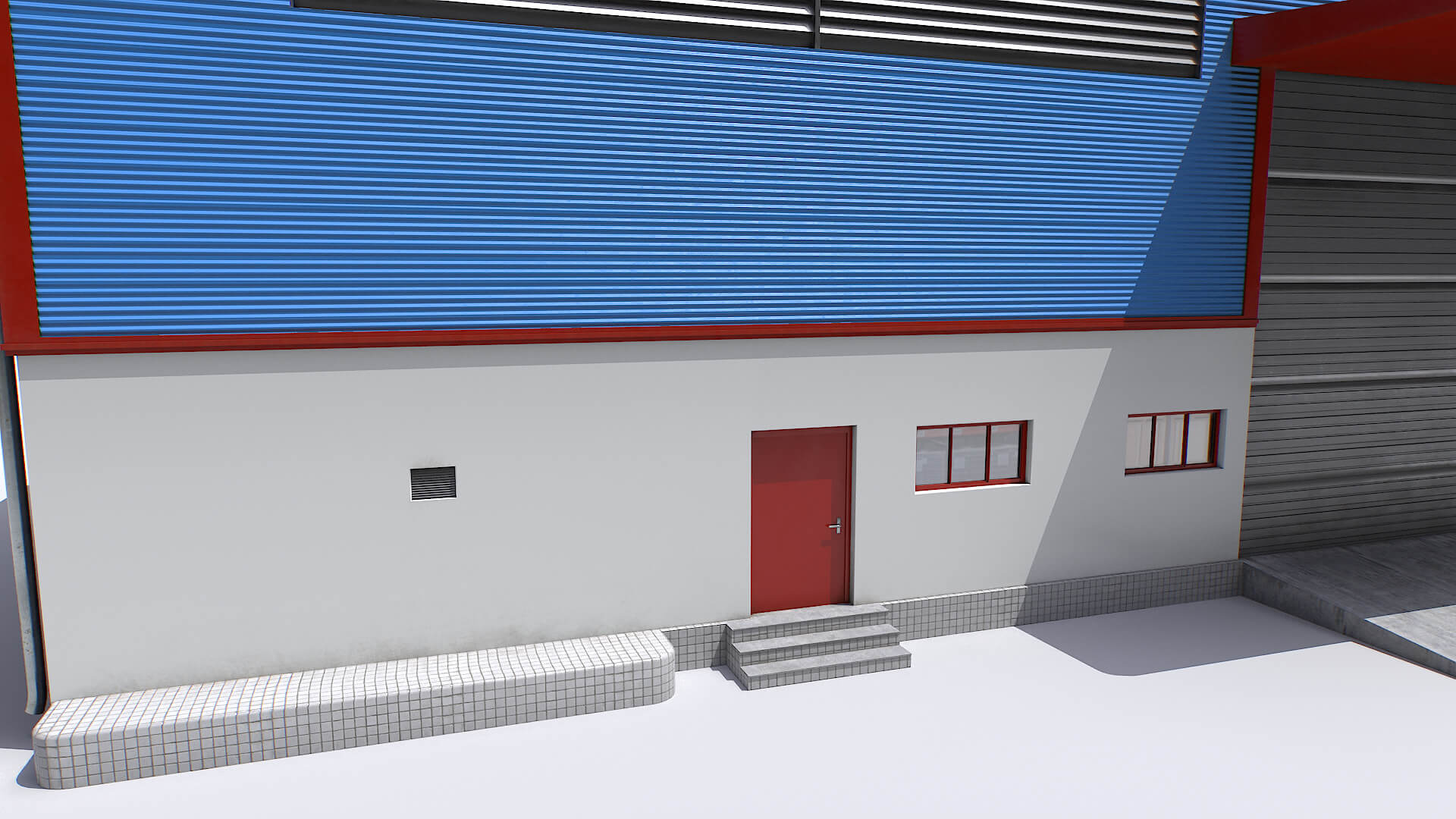 Modular Industrial Storage - 3D Model by 32cm