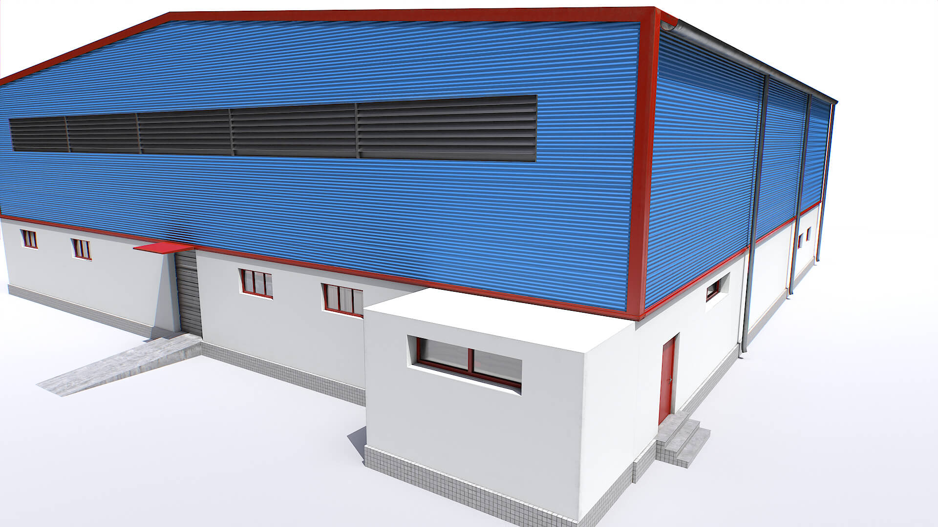 Modular Industrial Storage - 3D Model by 32cm