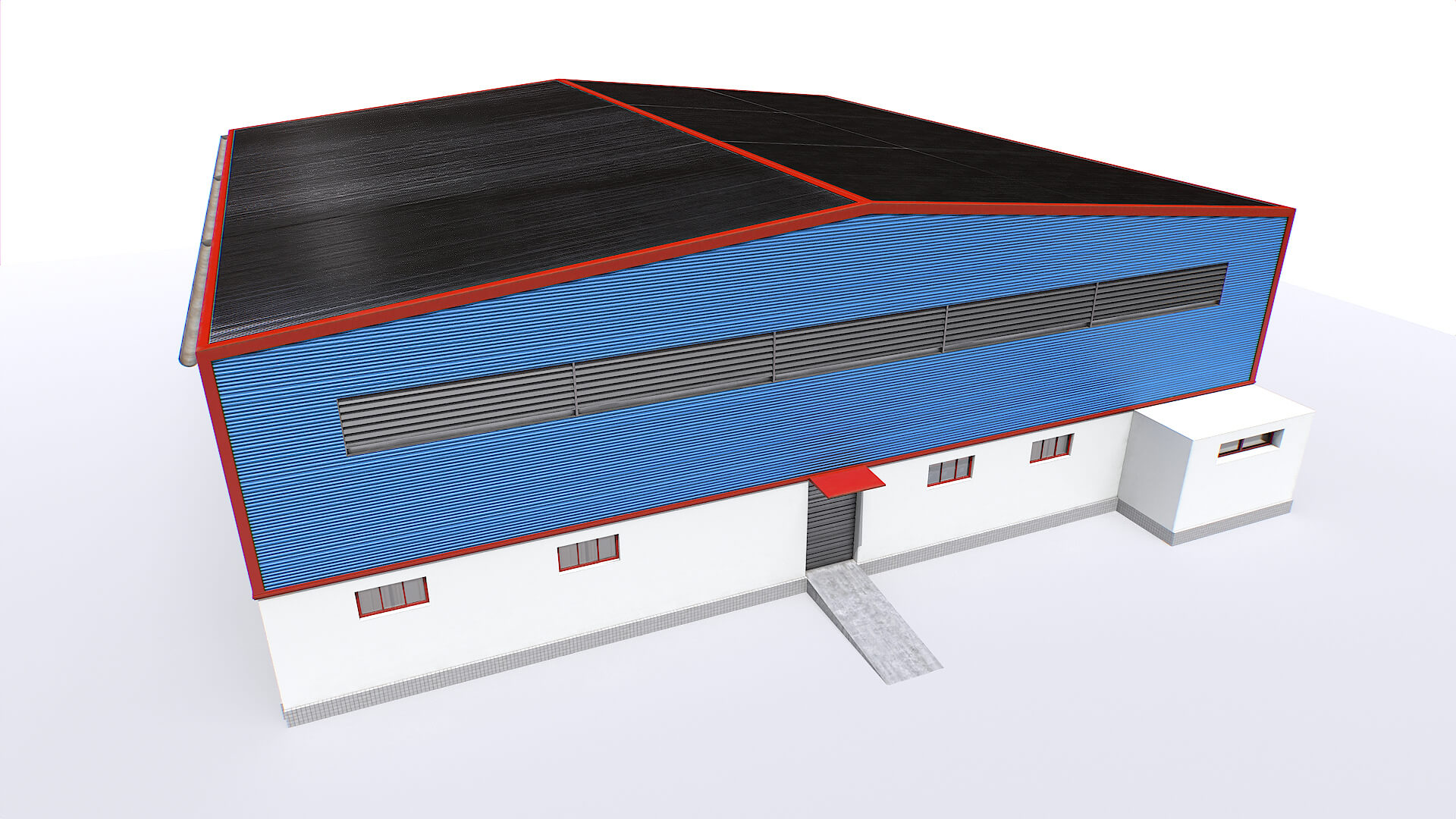 Modular Industrial Storage - 3D Model by 32cm