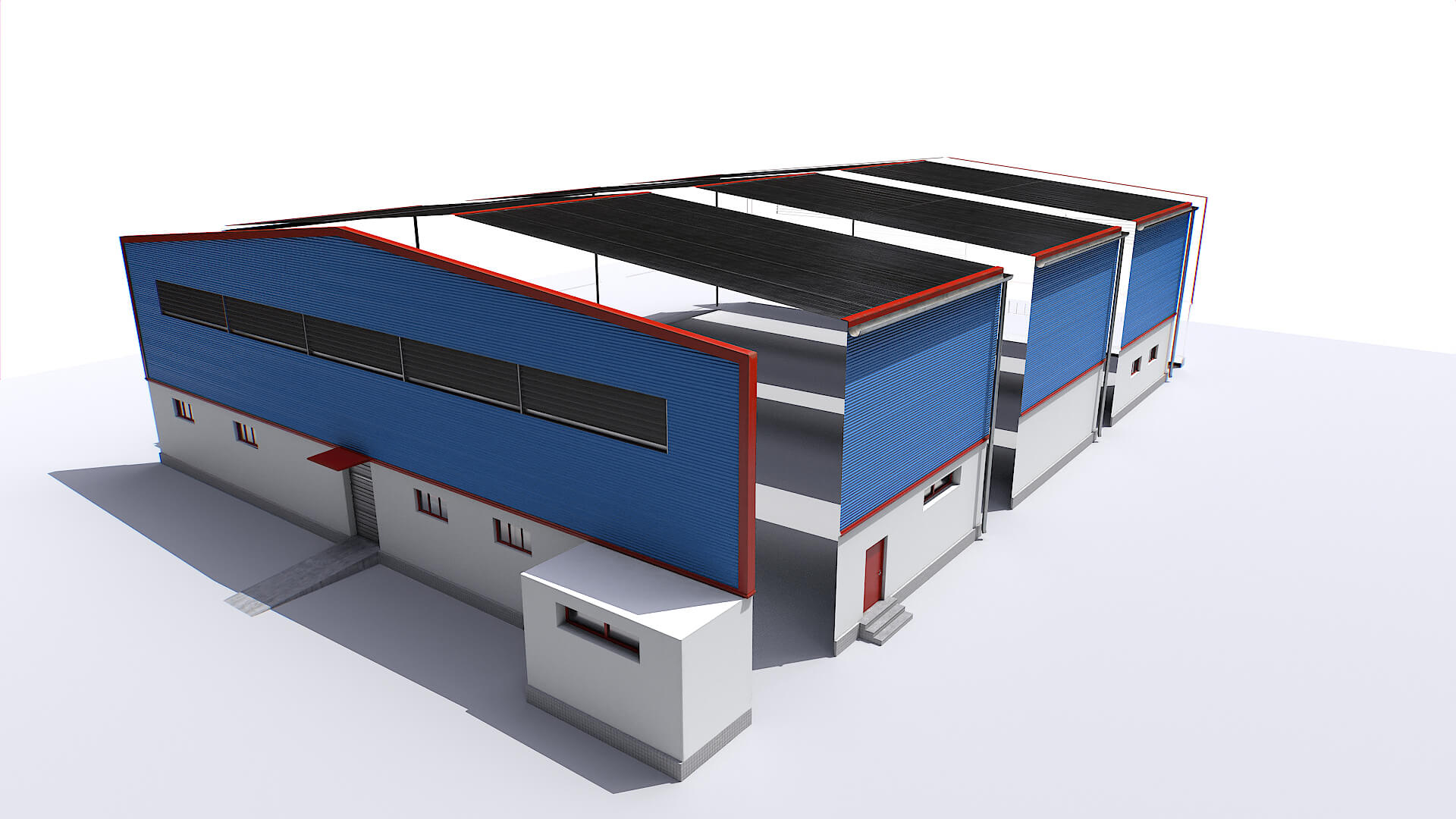 Modular Industrial Storage - 3D Model by 32cm