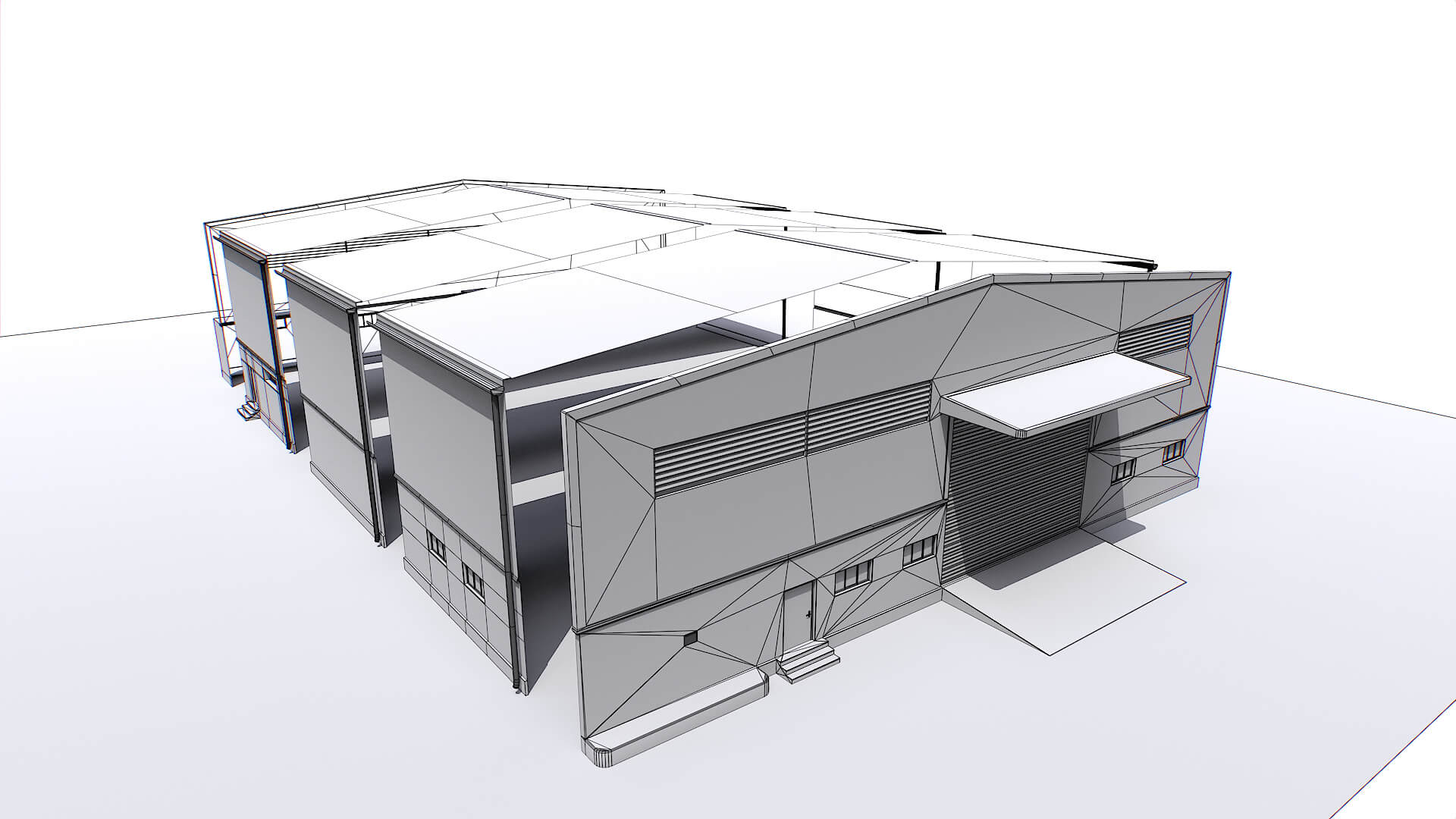 Modular Industrial Storage - 3D Model by 32cm