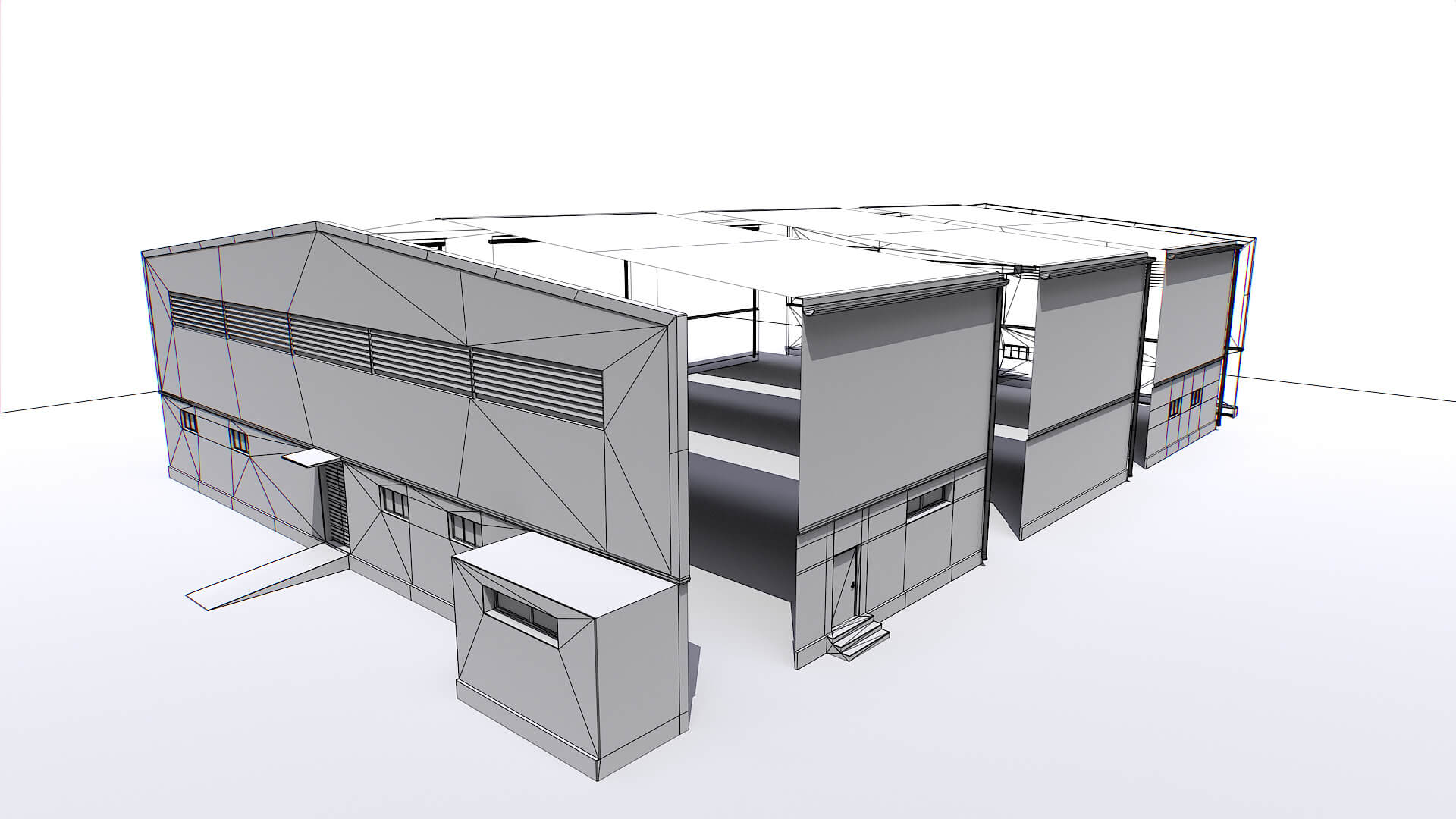 Modular Industrial Storage - 3D Model by 32cm