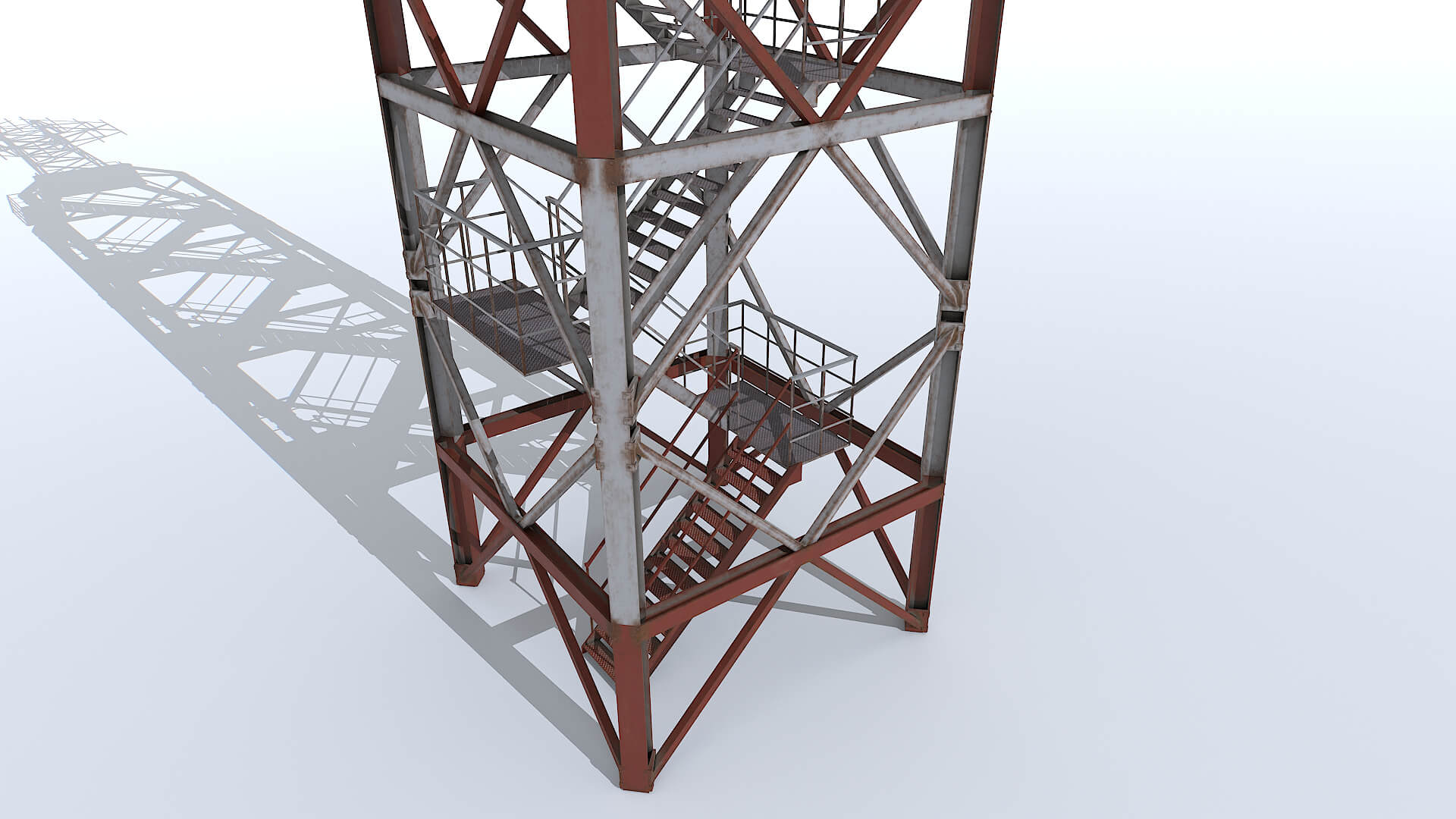 Modular Radar Tower 2 - 3D Model by 32cm