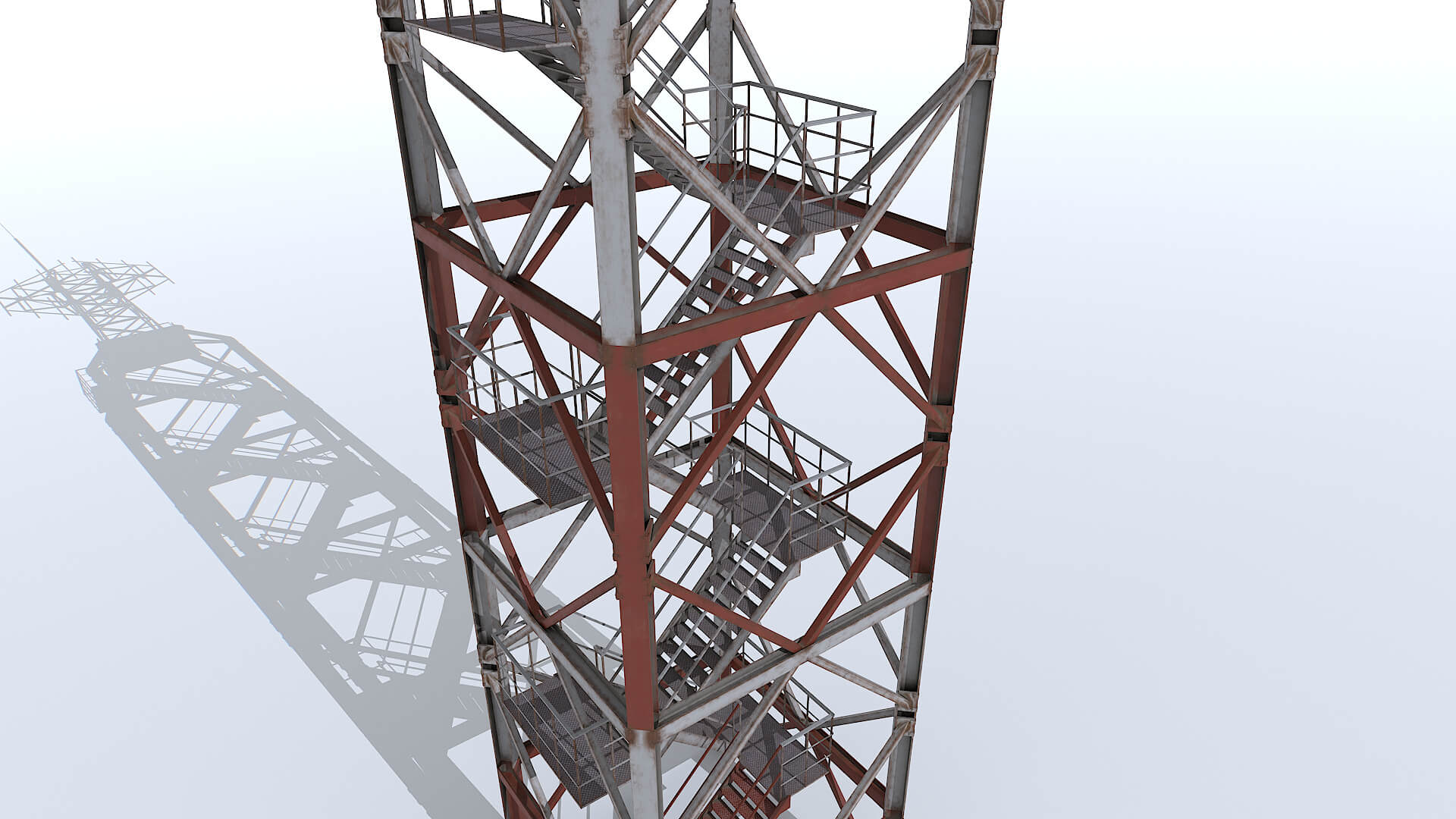 Modular Radar Tower 2 - 3D Model by 32cm