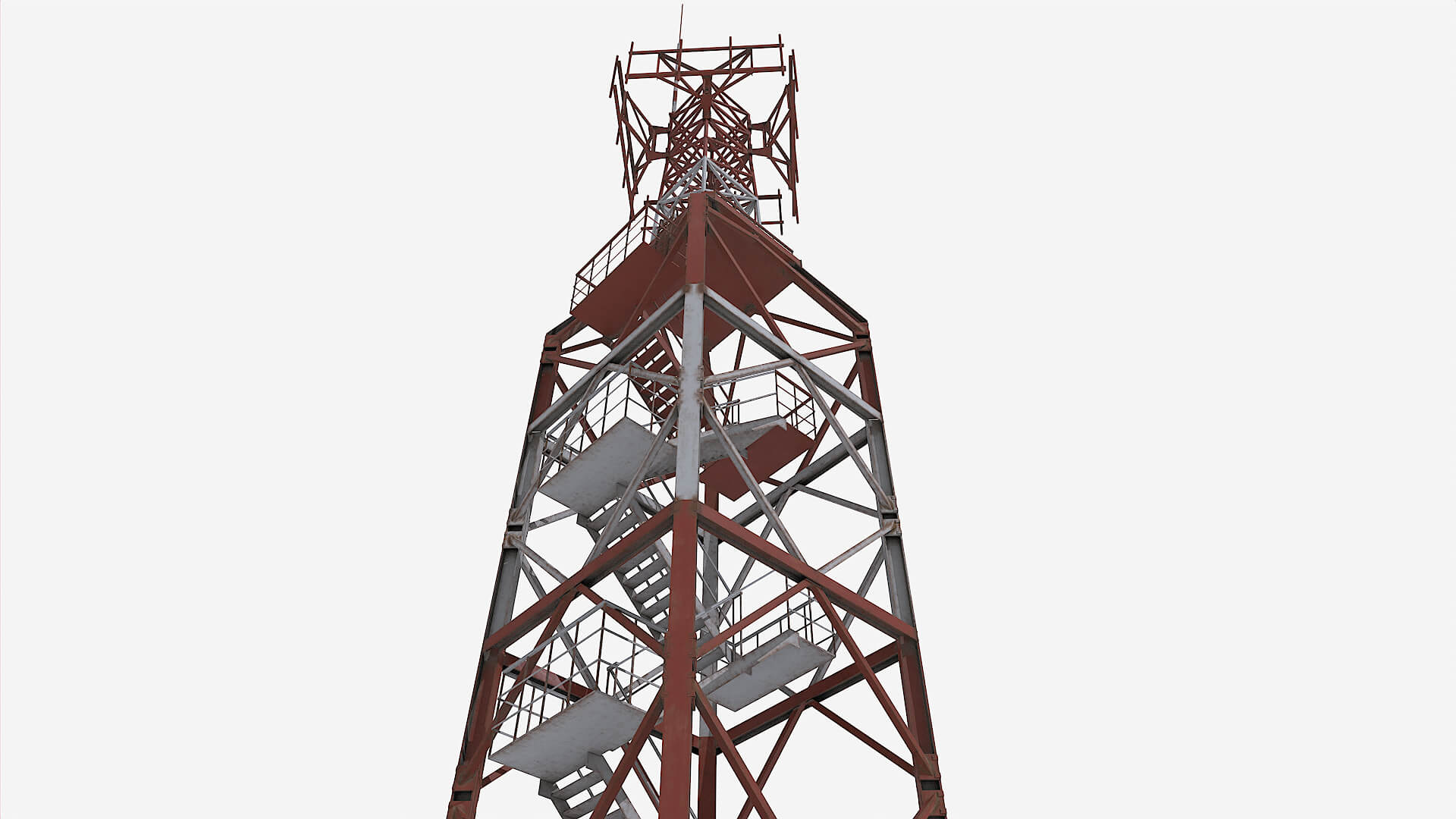 Modular Radar Tower 2 - 3D Model by 32cm