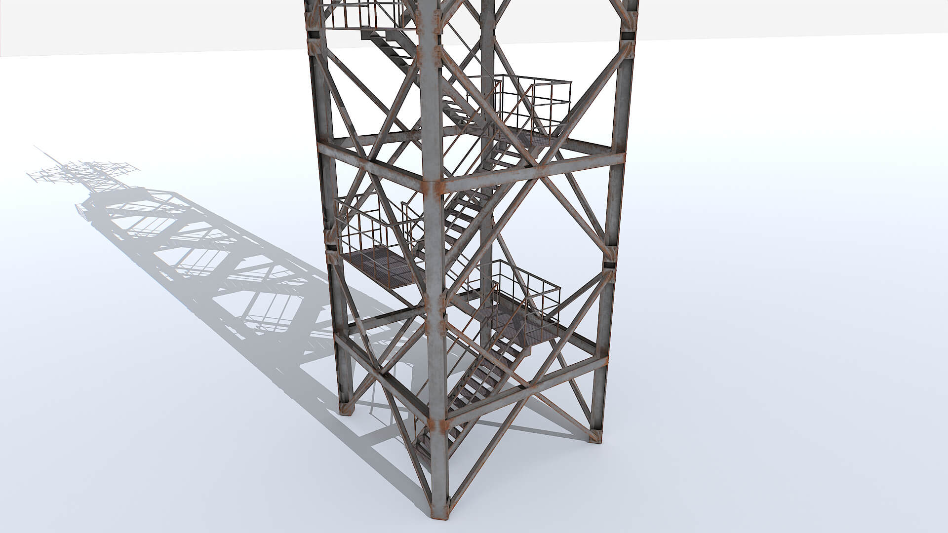 Modular Radar Tower 1 - 3D Model by 32cm