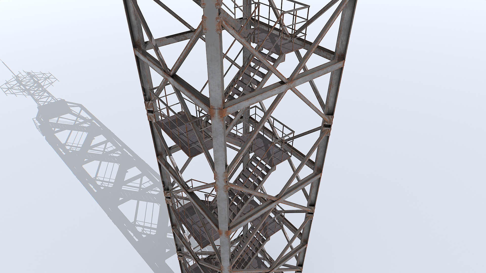 Modular Radar Tower 1 - 3D Model by 32cm