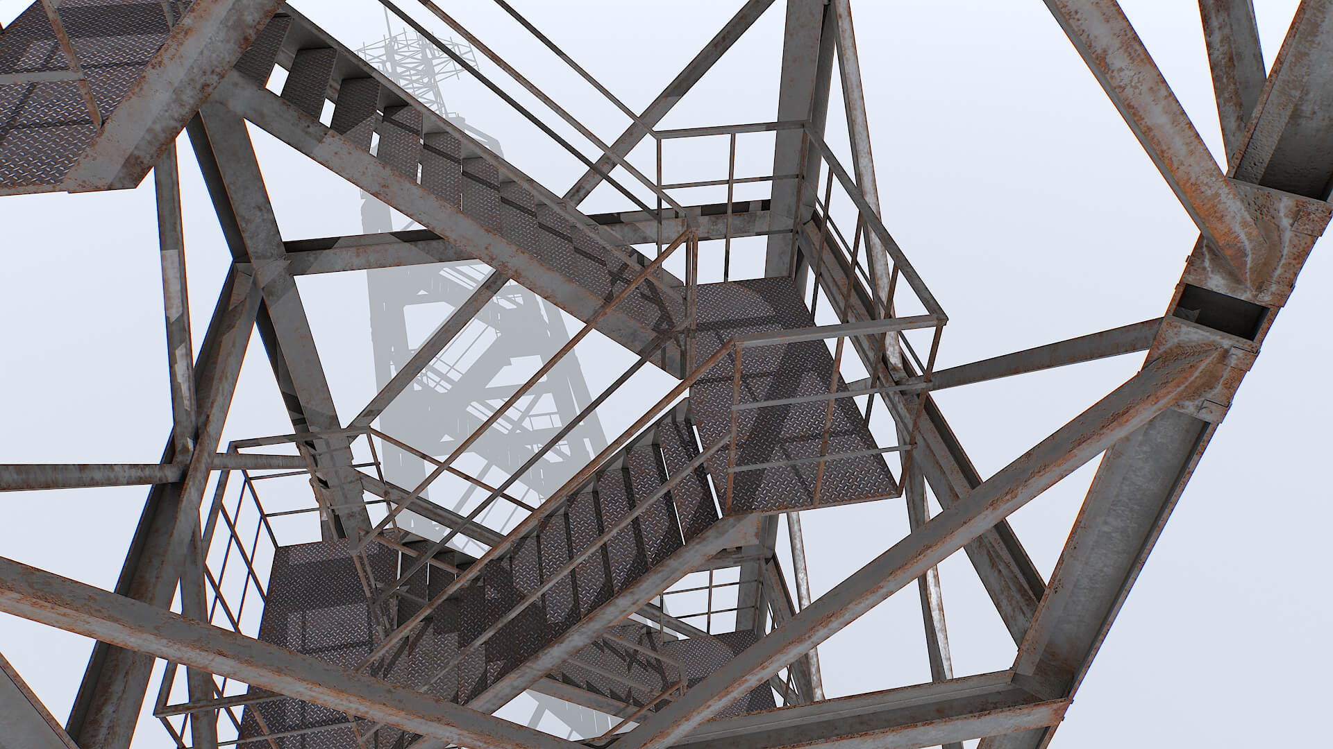 Modular Radar Tower 1 - 3D Model by 32cm