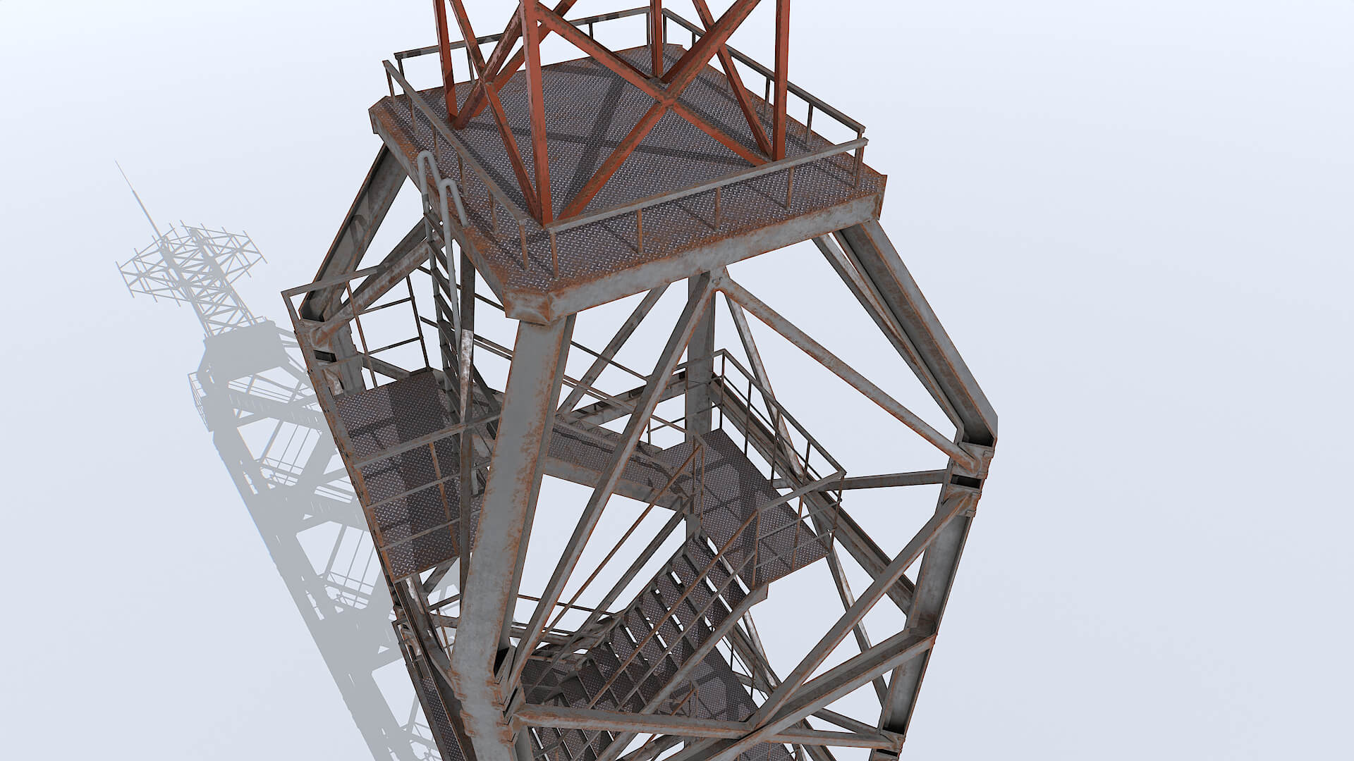 Modular Radar Tower 1 - 3D Model by 32cm