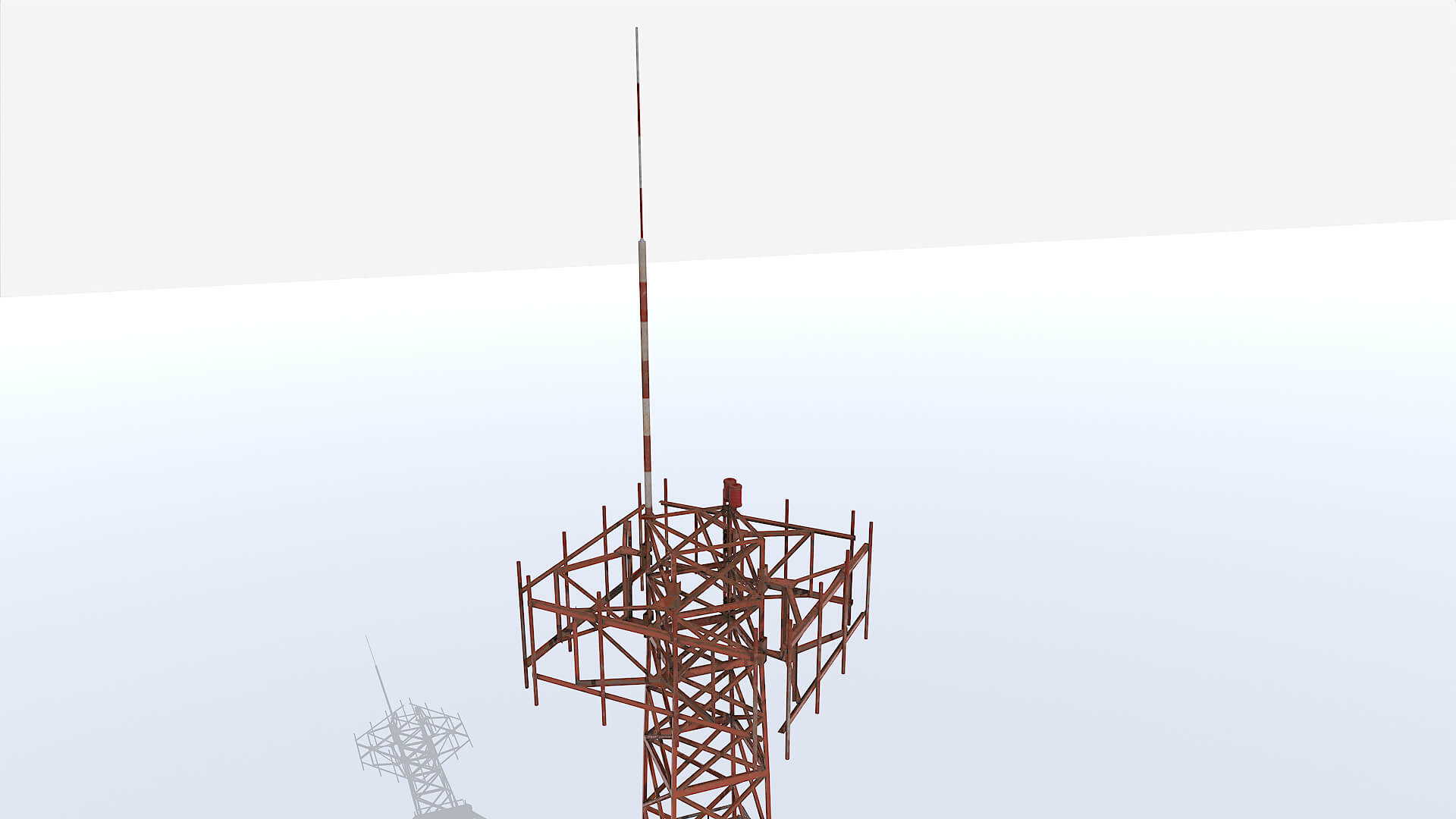 Modular Radar Tower 1 - 3D Model by 32cm
