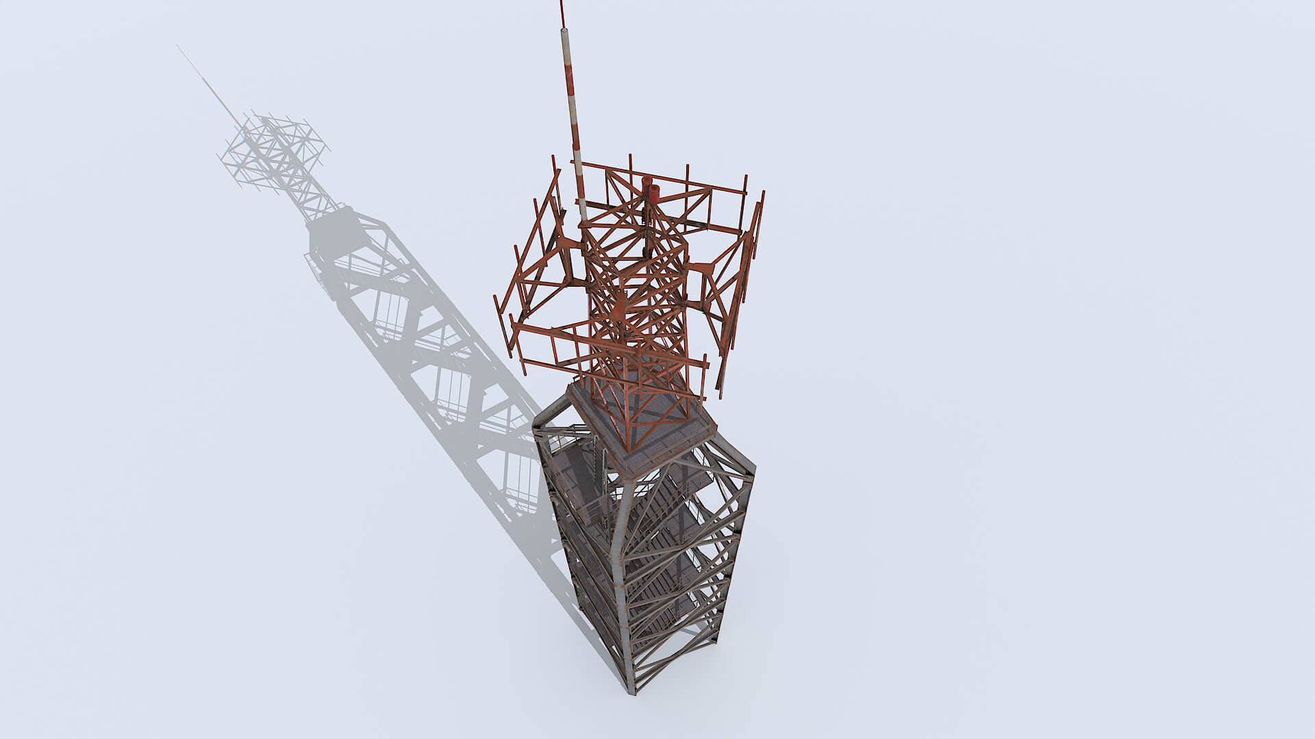 Modular Radar Tower 1 - 3D Model by 32cm