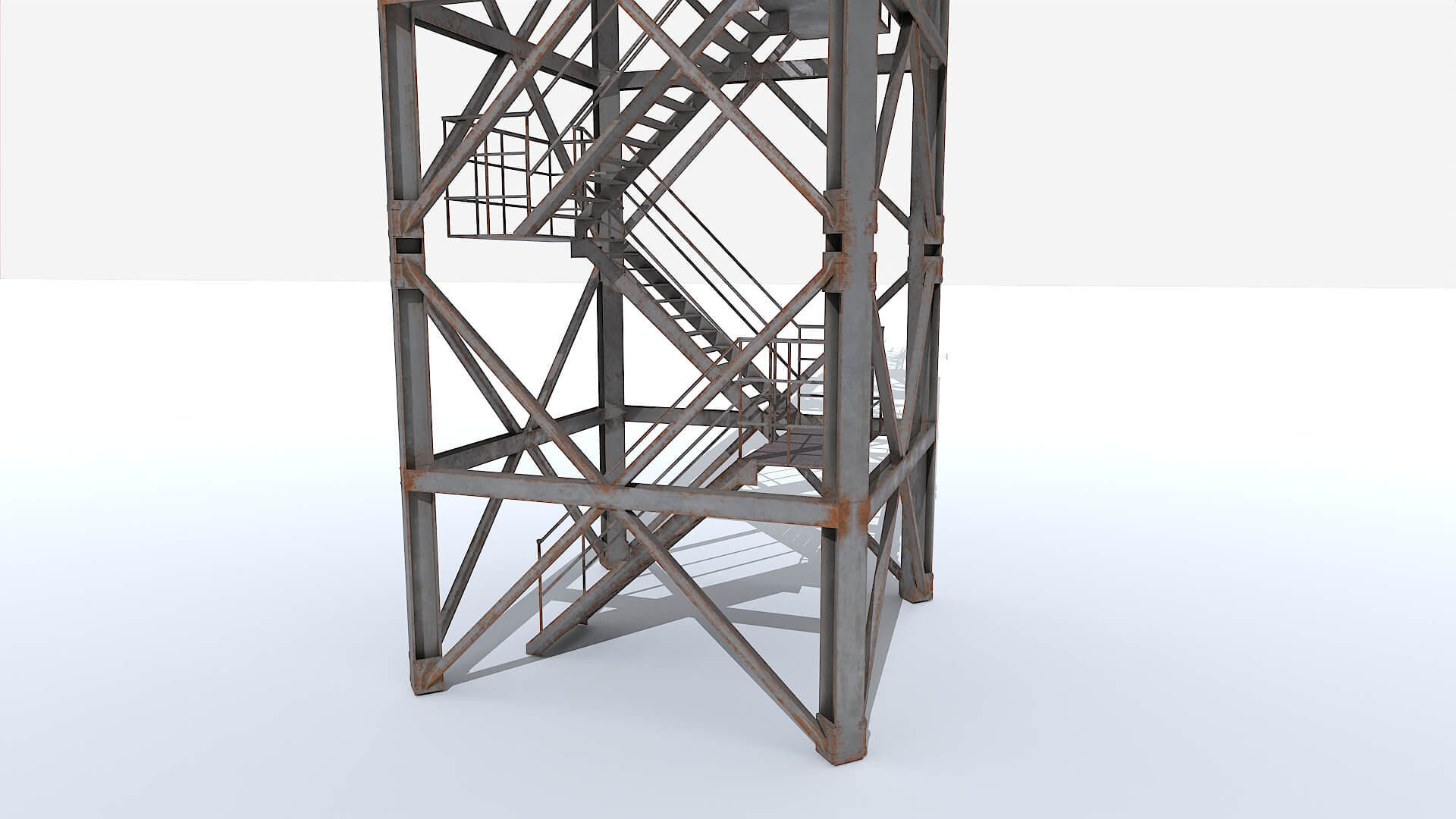 Modular Radar Tower 1 - 3D Model by 32cm