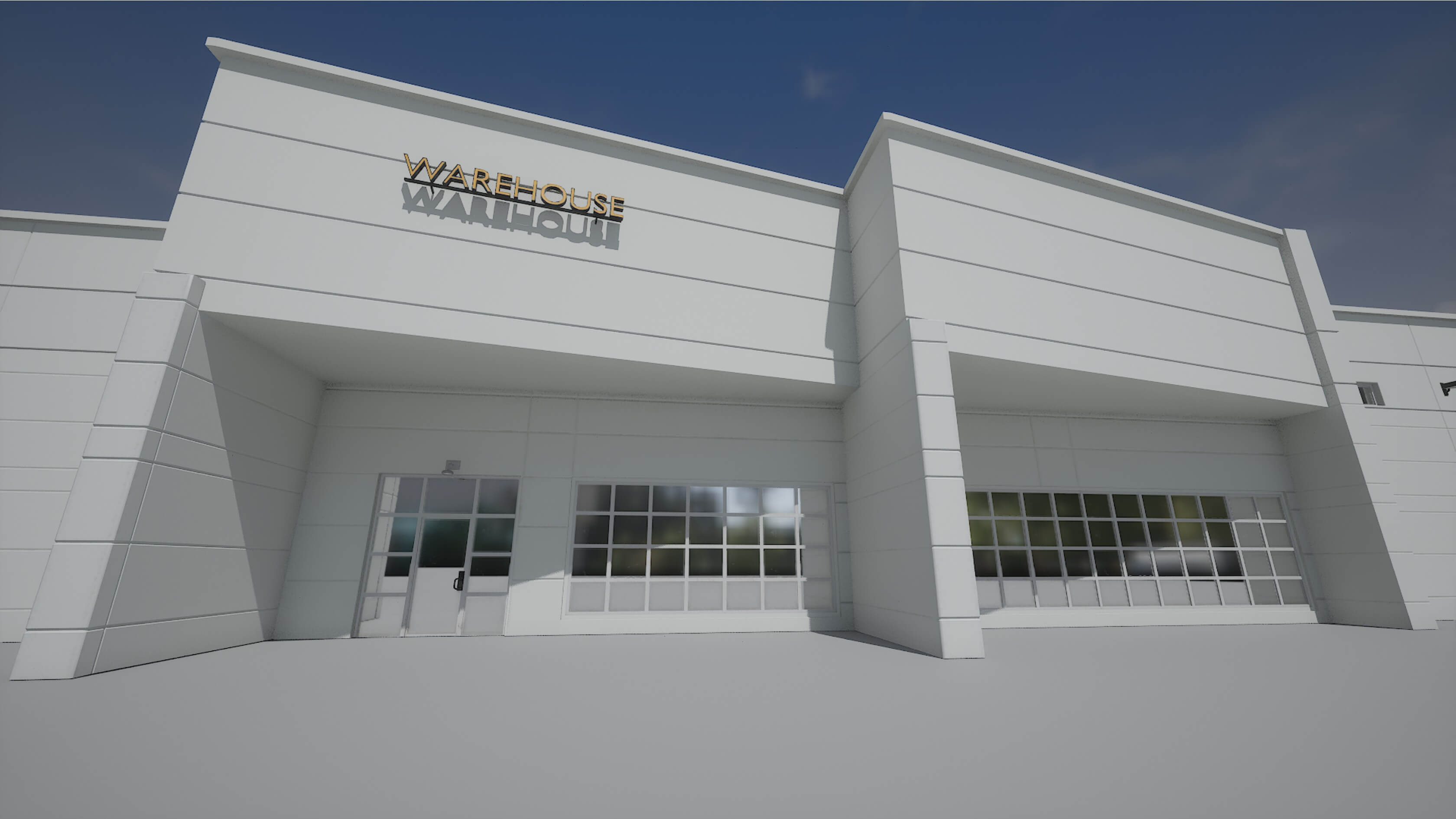 Modular Warehouse - 3D Model by 32cm