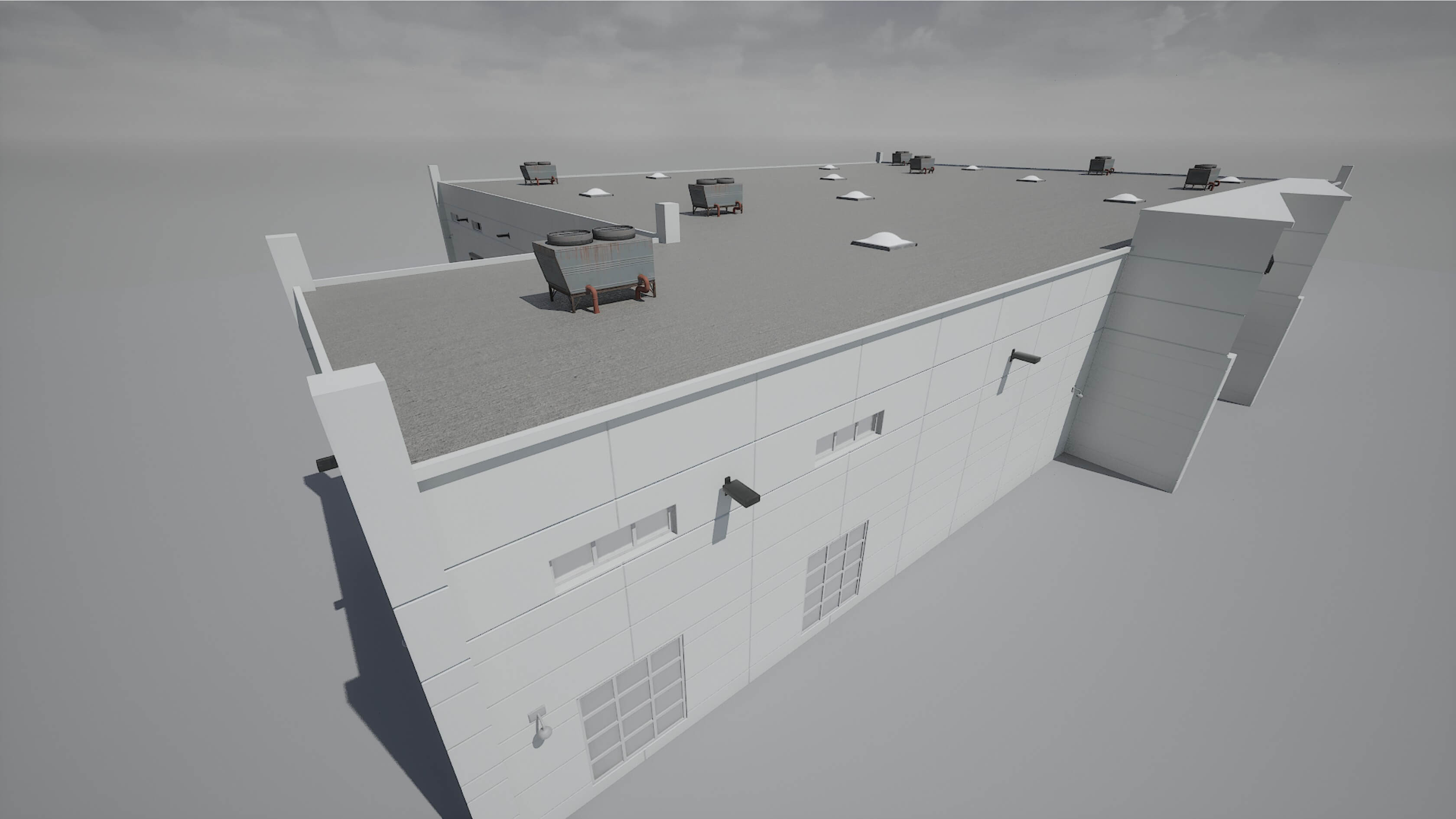 Modular Warehouse - 3D Model by 32cm