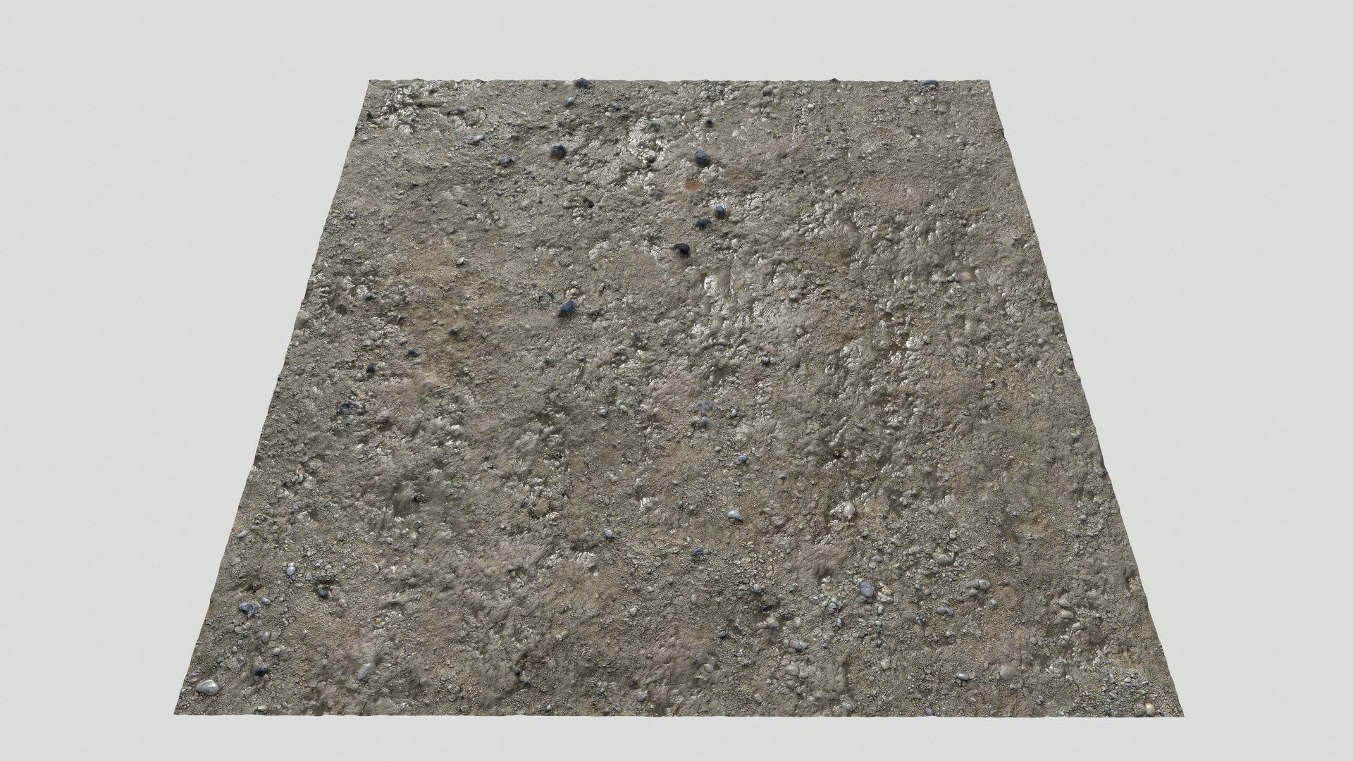 Muddy Terrain and Puddles 4 PBR - 3D Texture by 32cm