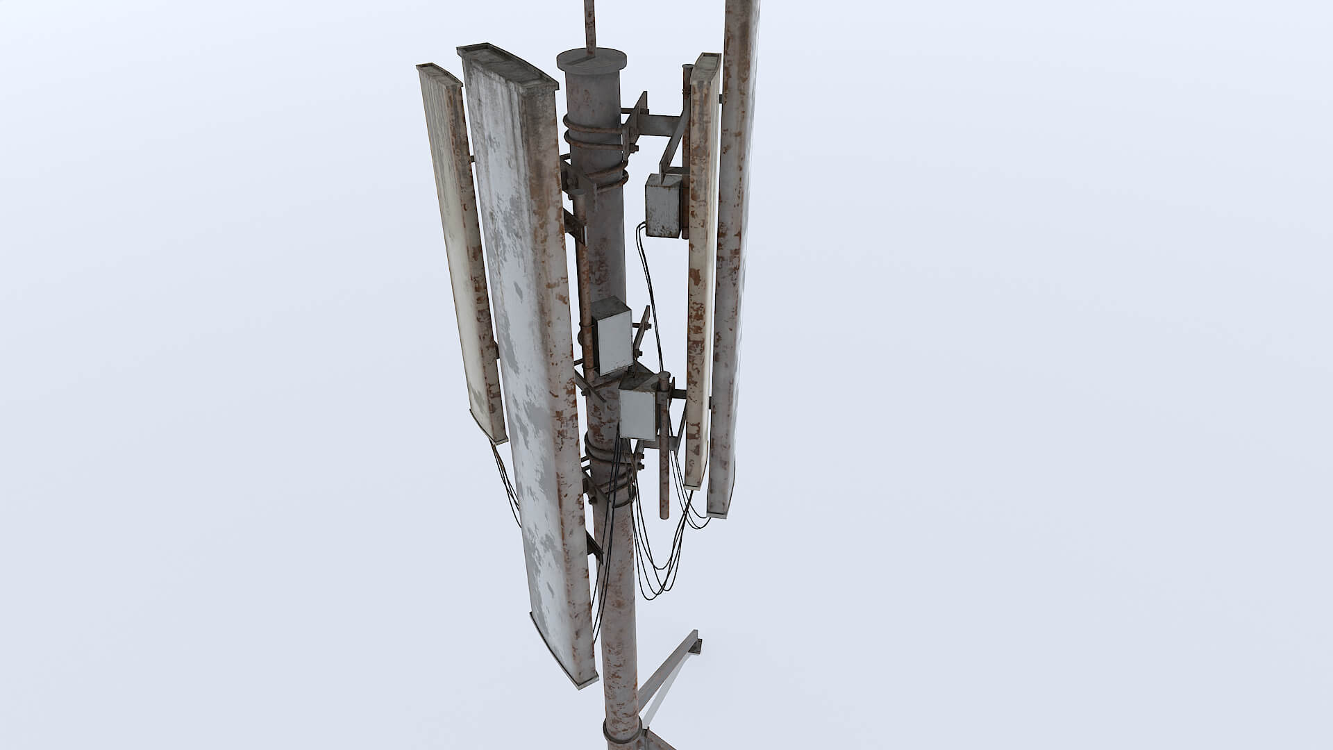 Old and Rusty Cell Tower - 3D Model by 32cm