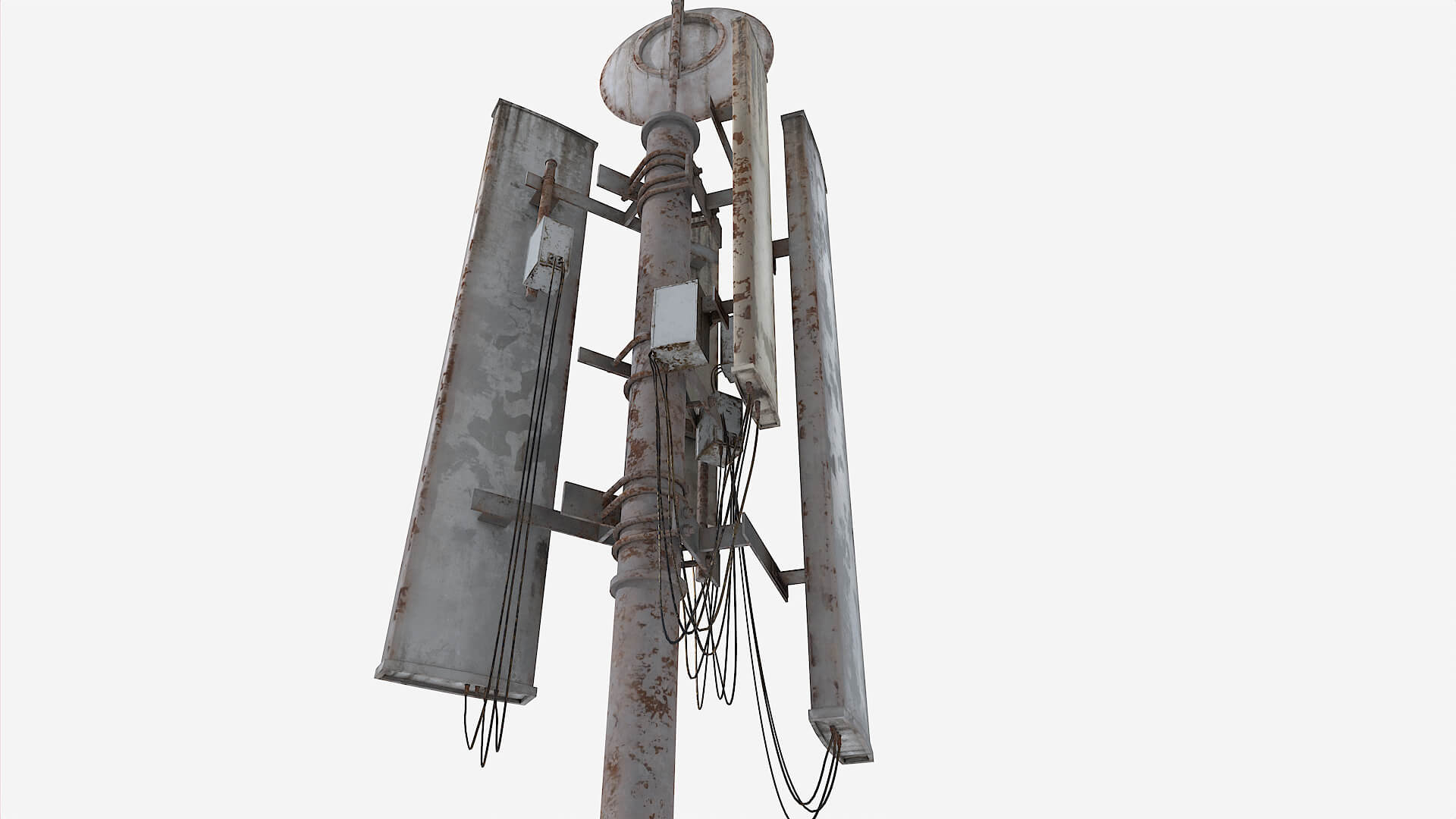 Old and Rusty Cell Tower - 3D Model by 32cm