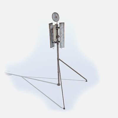 Old and Rusty Cell Tower - 3D Model by 32cm