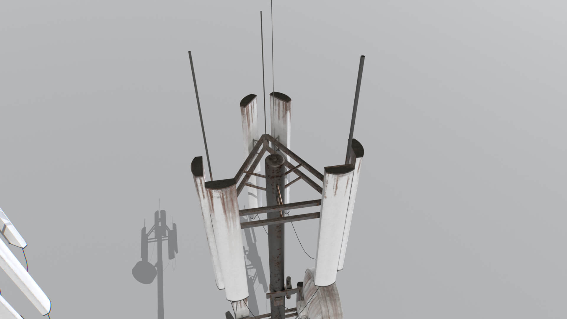 Old and Rusty Cell Towers 2 - 3D Model by 32cm