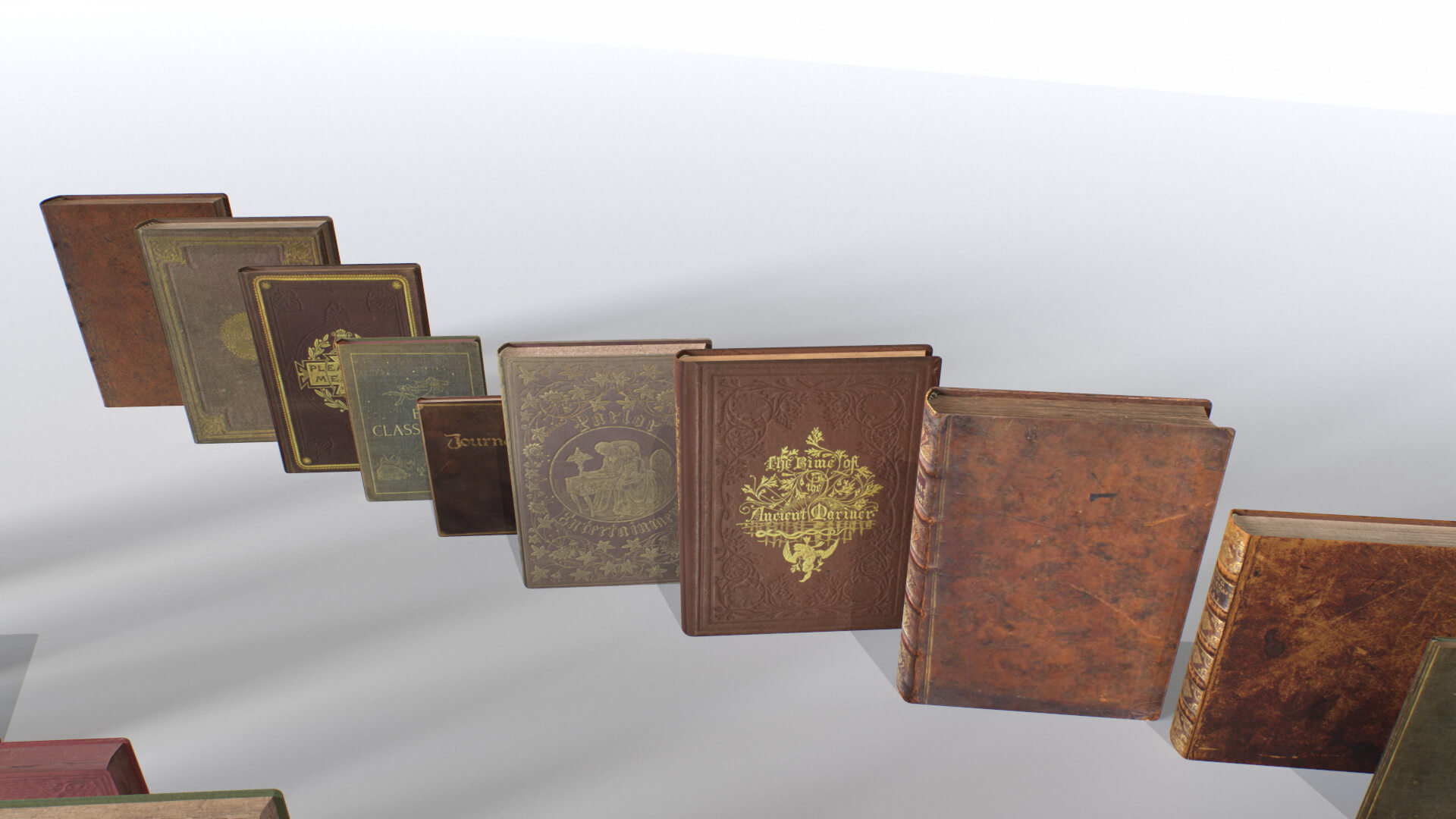 Old Books pbr - 3D Model by 32cm