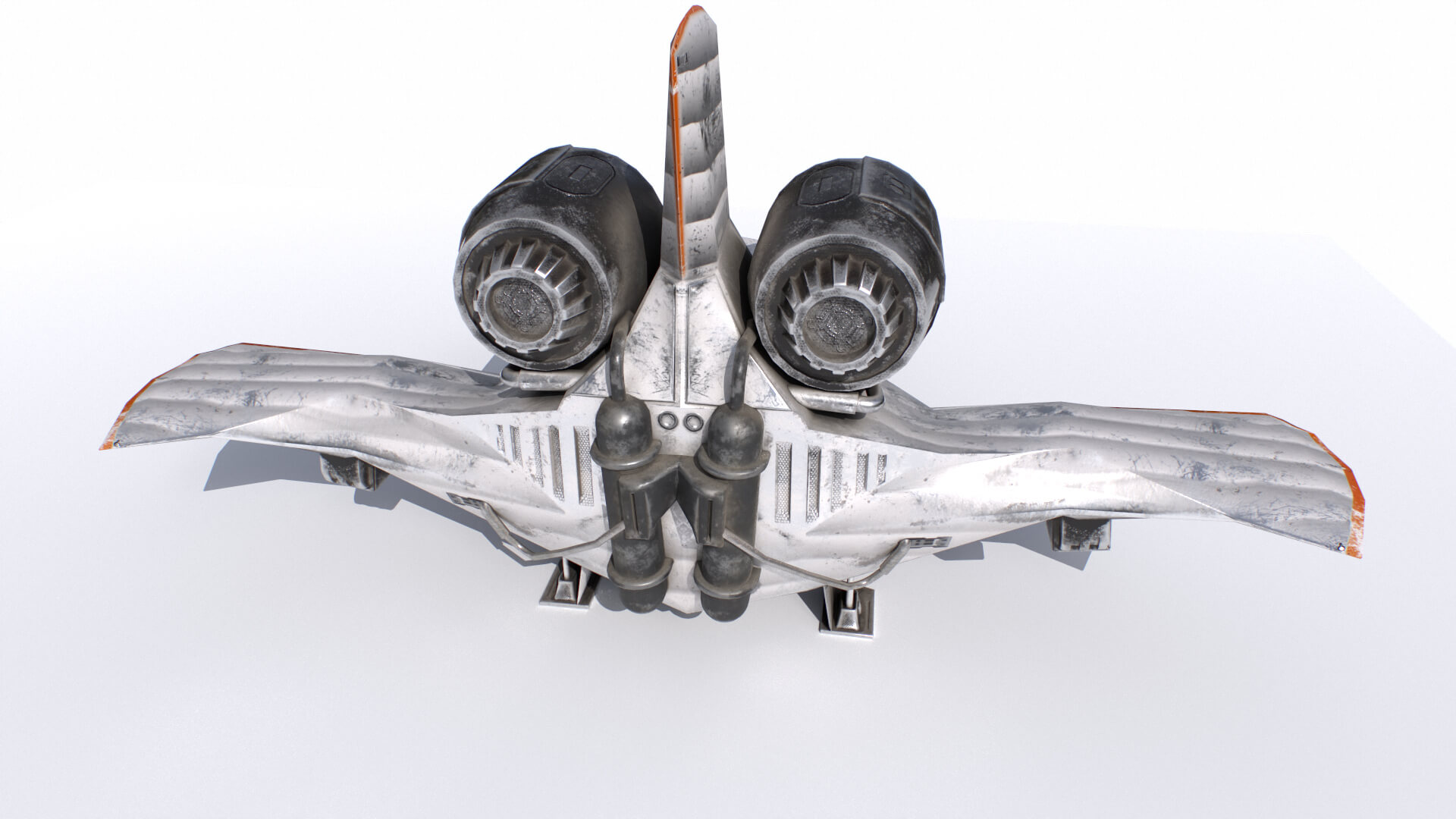 Old Spaceship - 3D Model by 32cm