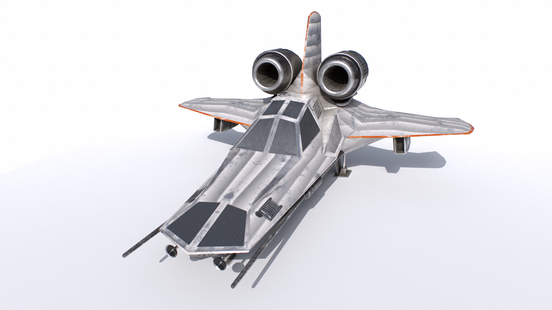 Old Spaceship - 3D Model by 32cm