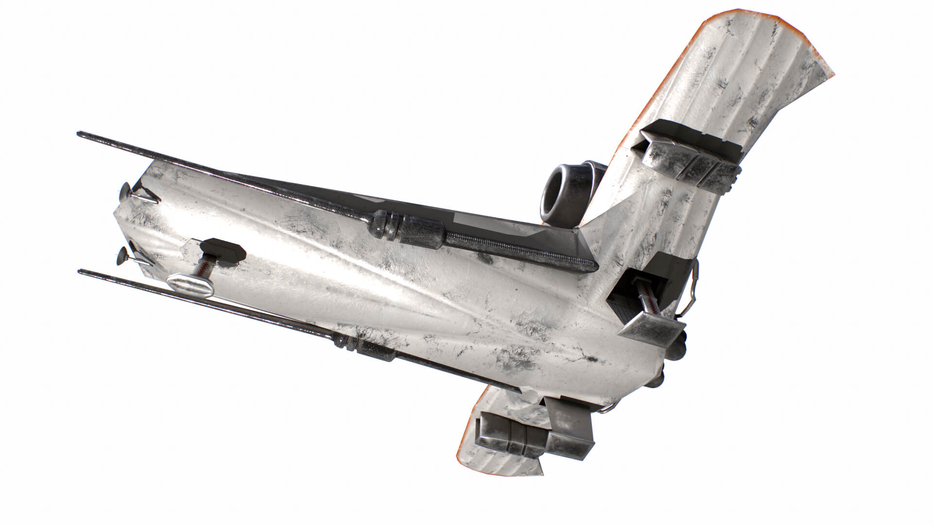 Old Spaceship - 3D Model by 32cm