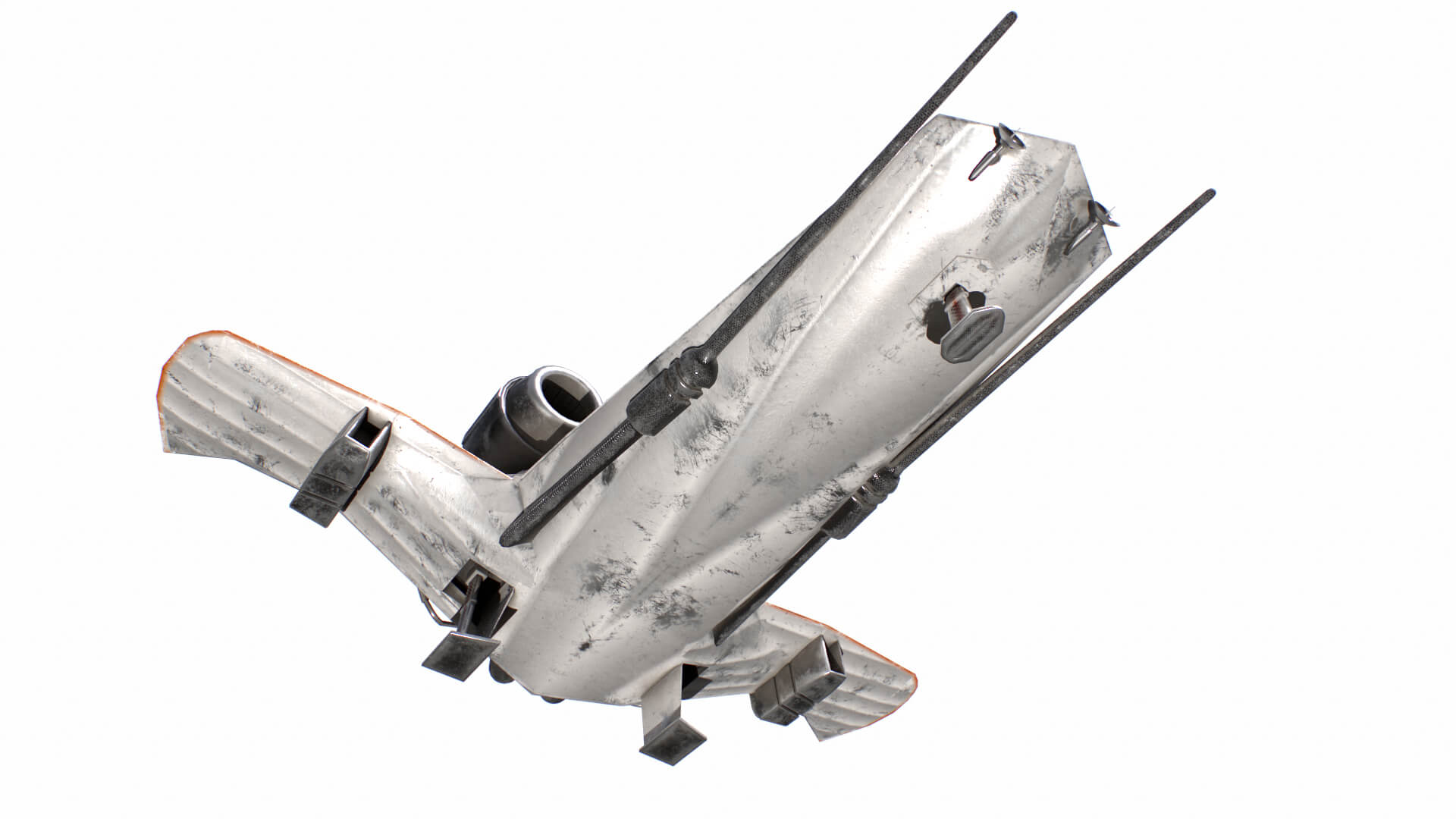 Old Spaceship - 3D Model by 32cm