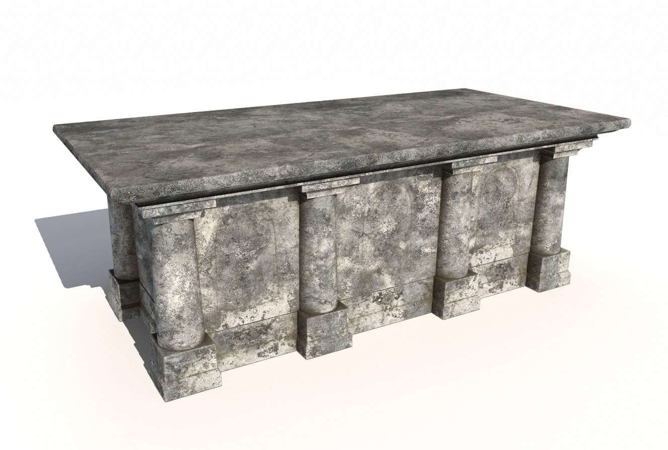 Old Stone Altar - 3D Model by 32cm