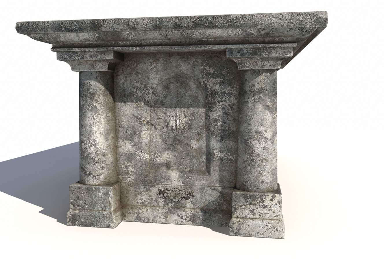 Old Stone Altar - 3D Model by 32cm