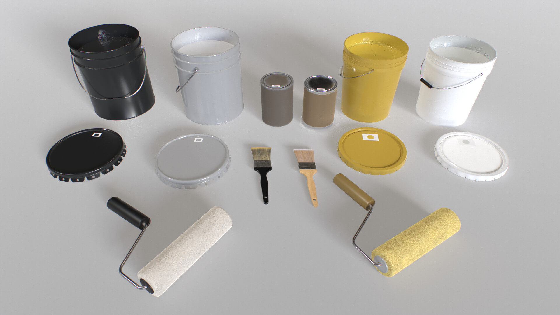 Paint Tools - 3D Model by 32cm