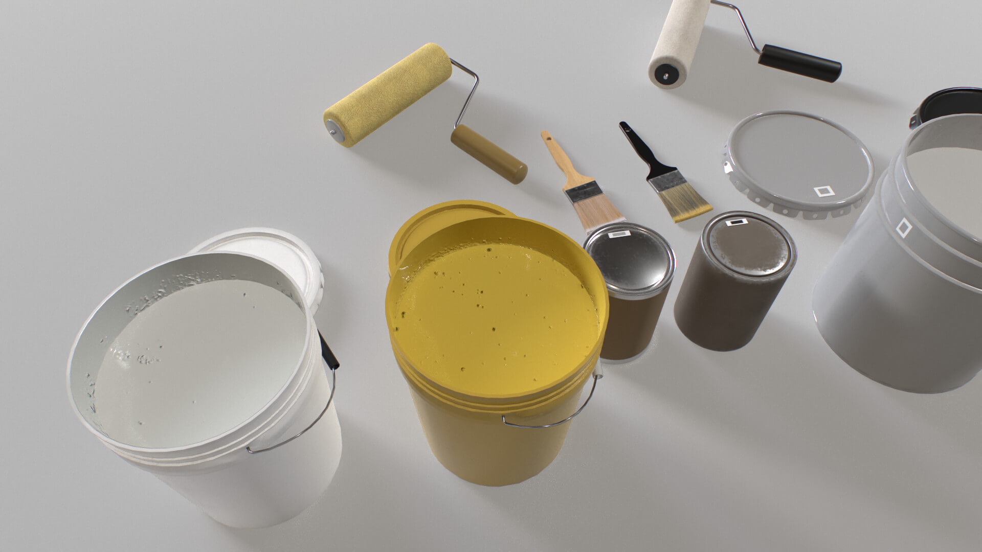 Paint Tools - 3D Model by 32cm