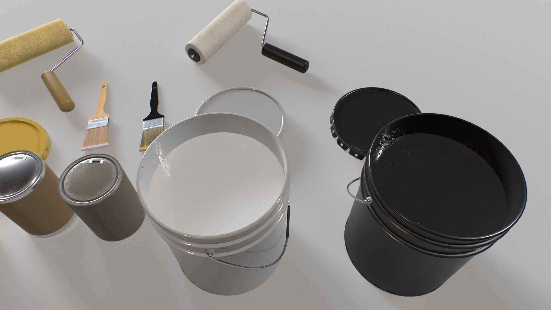 Paint Tools - 3D Model by 32cm