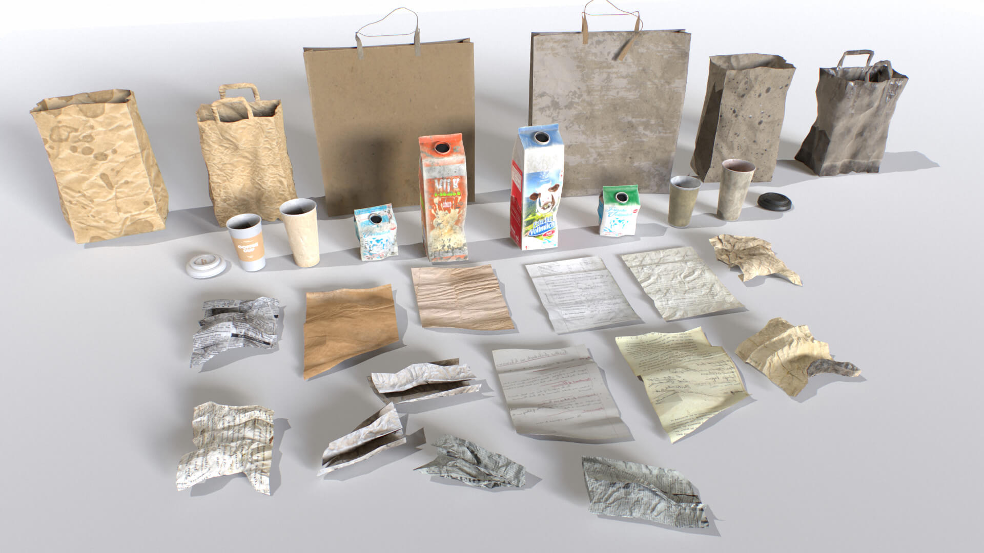 Paper Junk - 3D Model by 32cm