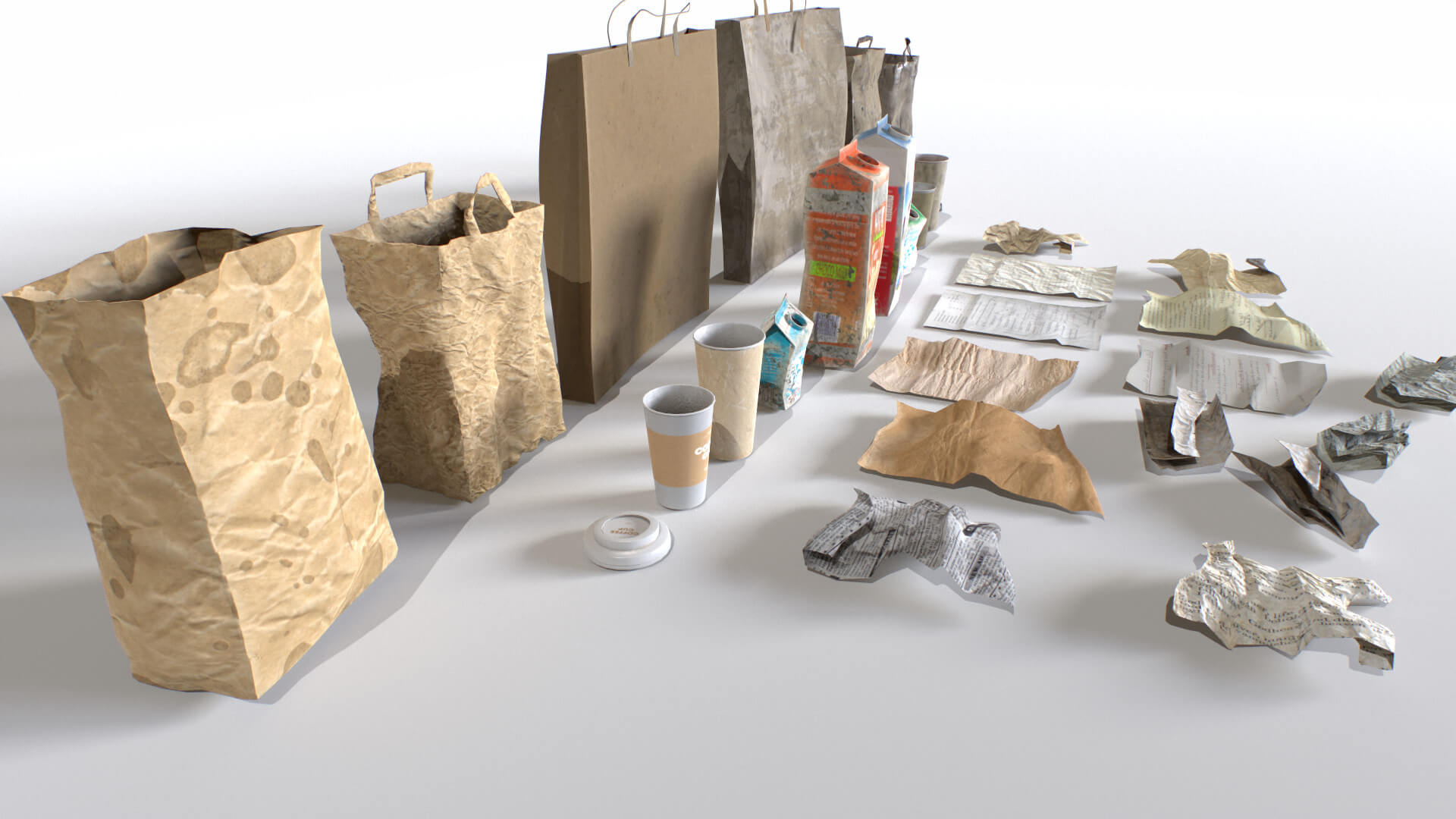 Paper Junk - 3D Model by 32cm