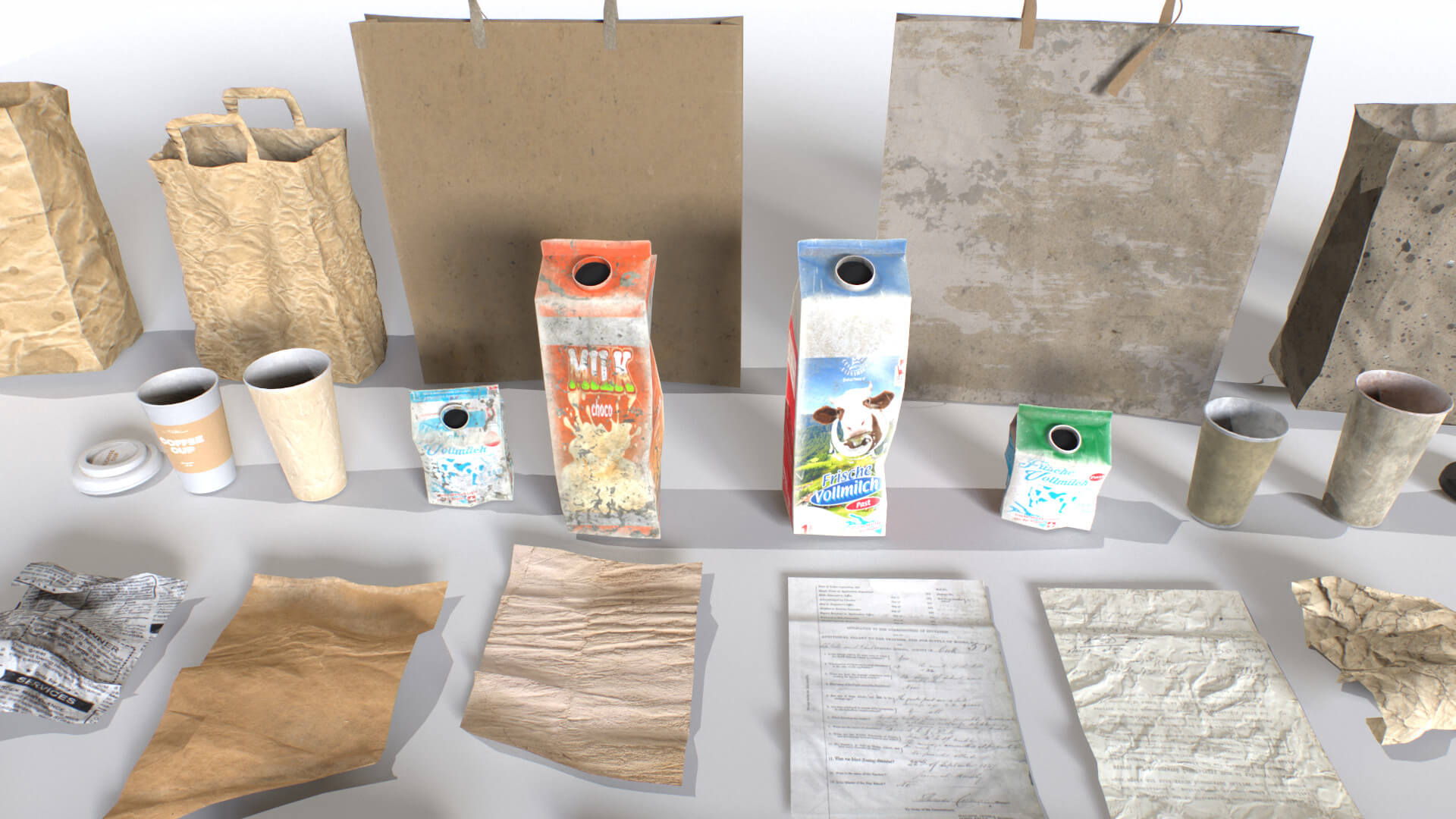 Paper Junk - 3D Model by 32cm