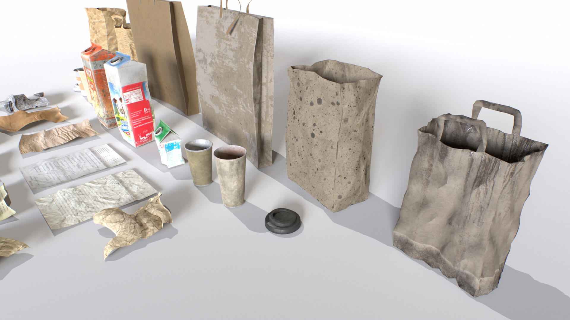 Paper Junk - 3D Model by 32cm